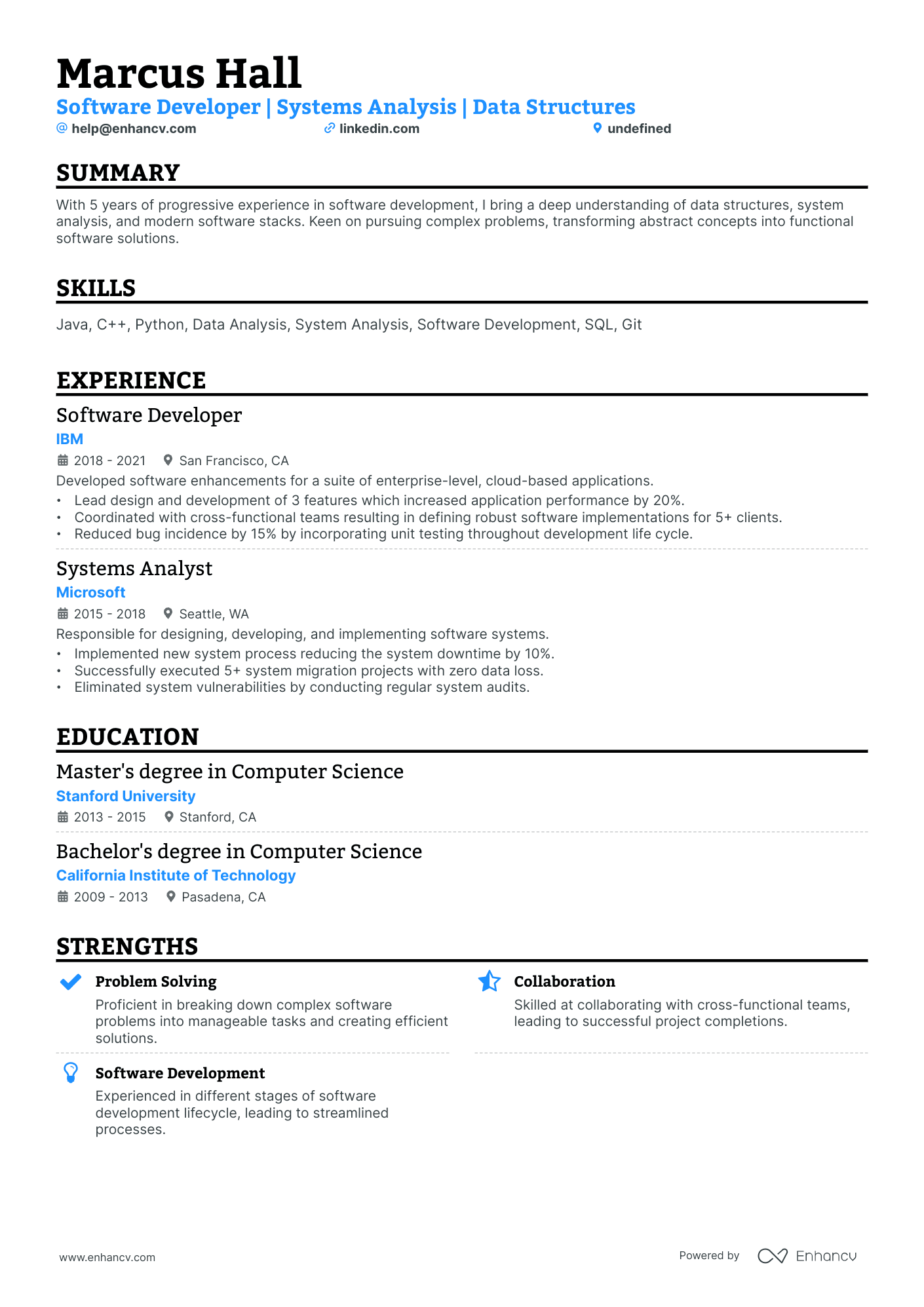 10 Computer Science Internship Resume Examples & Guide for 2026