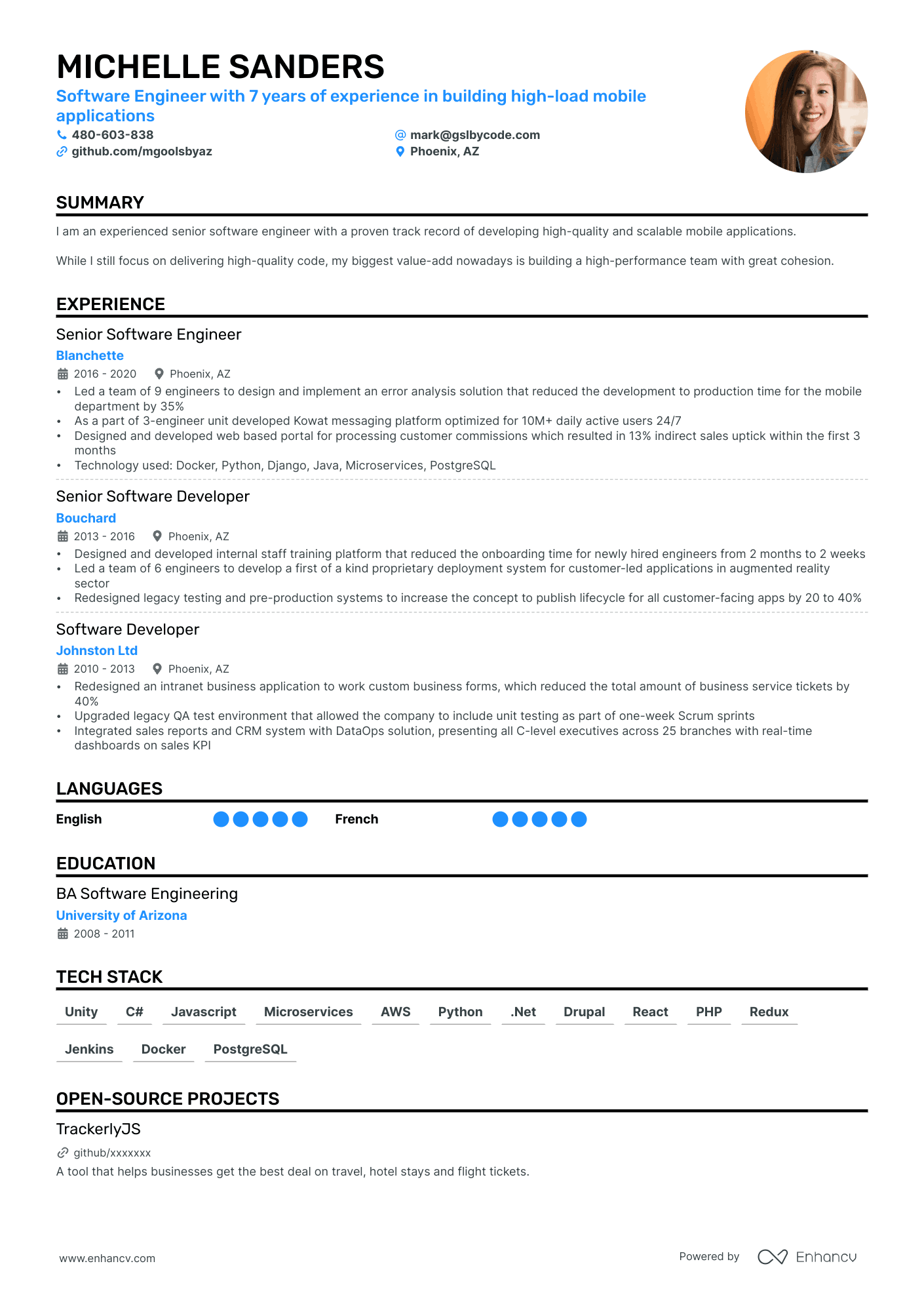5 Tech Resume Examples & Guide for 2025
