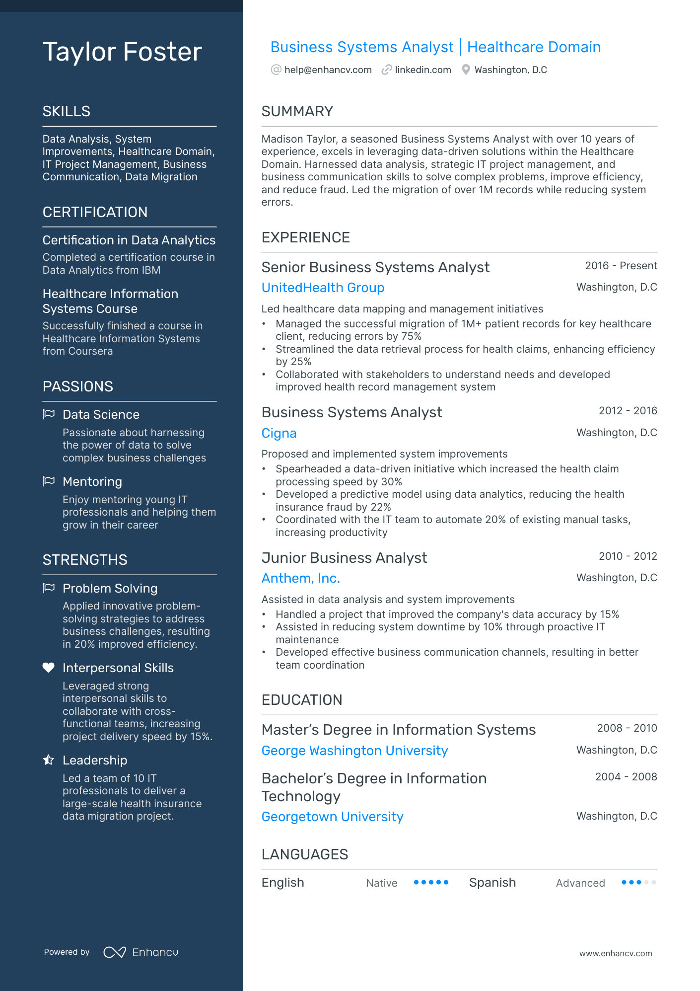 10 Business System Analyst Resume Examples & Guide for 2025