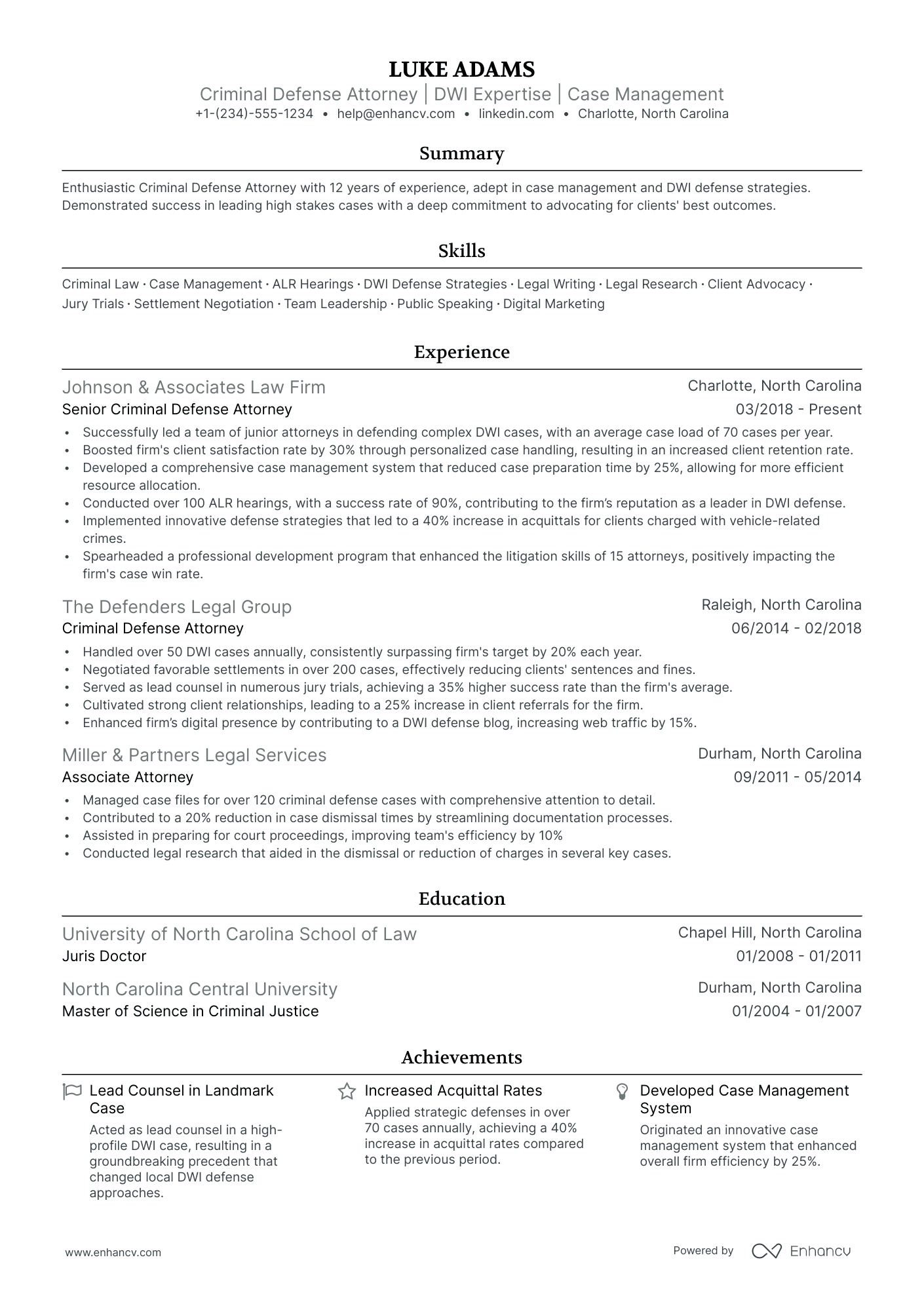 5 Criminal Lawyer Resume Examples & Guide for 2024 5 Criminal Lawyer Resume Examples & Guide for 2024
