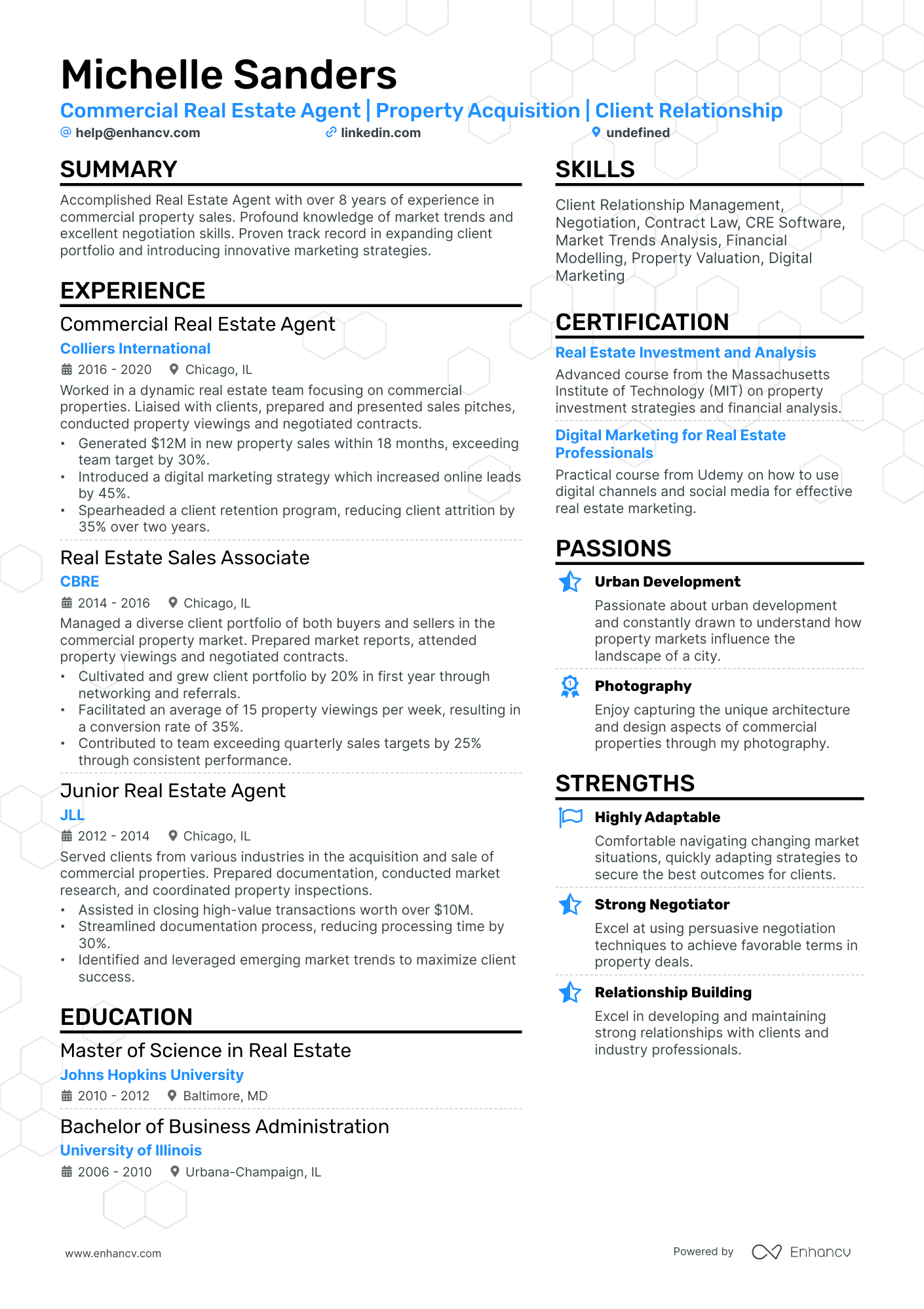 10 Commercial Real Estate Agent Resume Examples & Guide for 2026