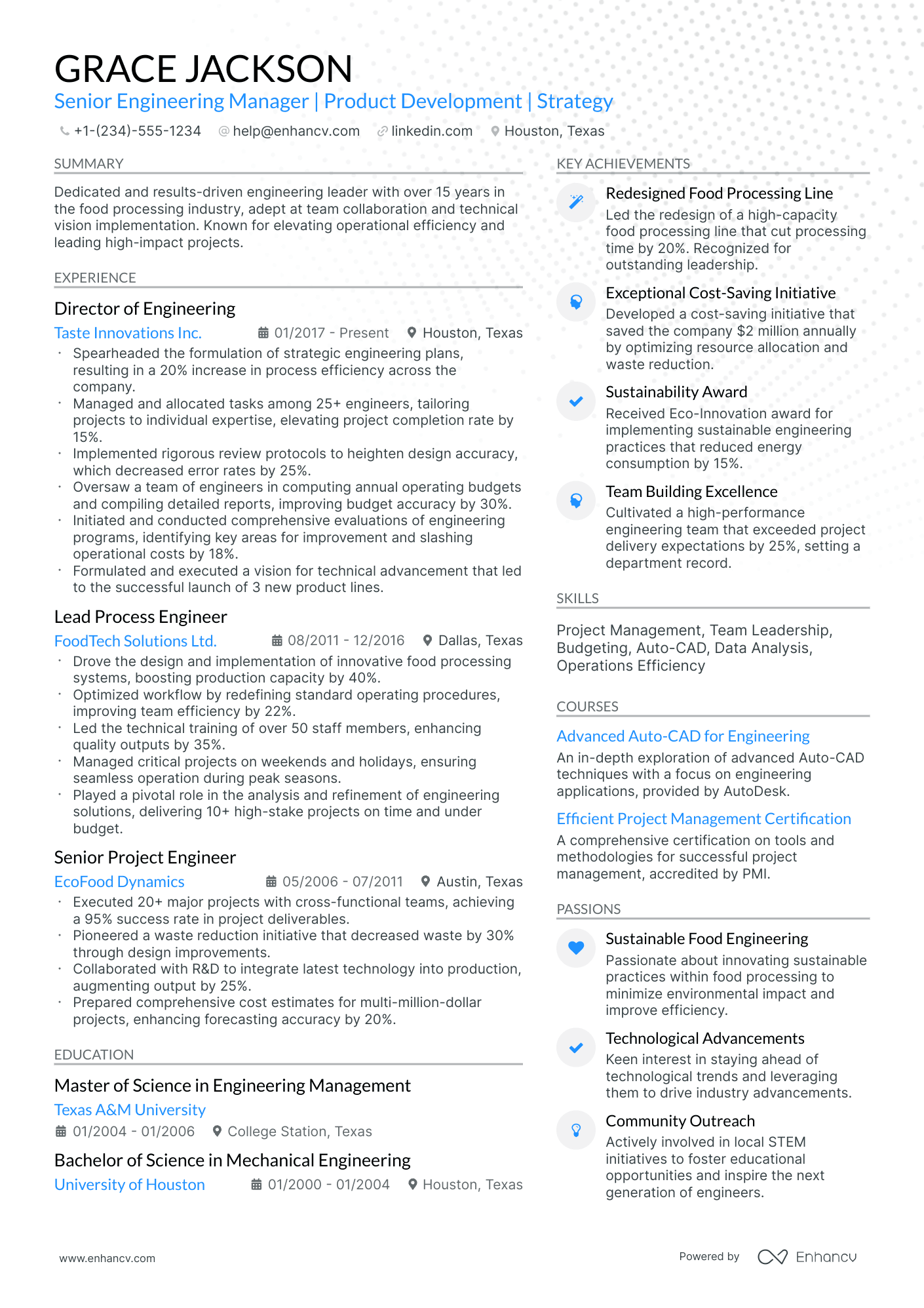 10 Director of Engineering Resume Examples & Guide for 2025