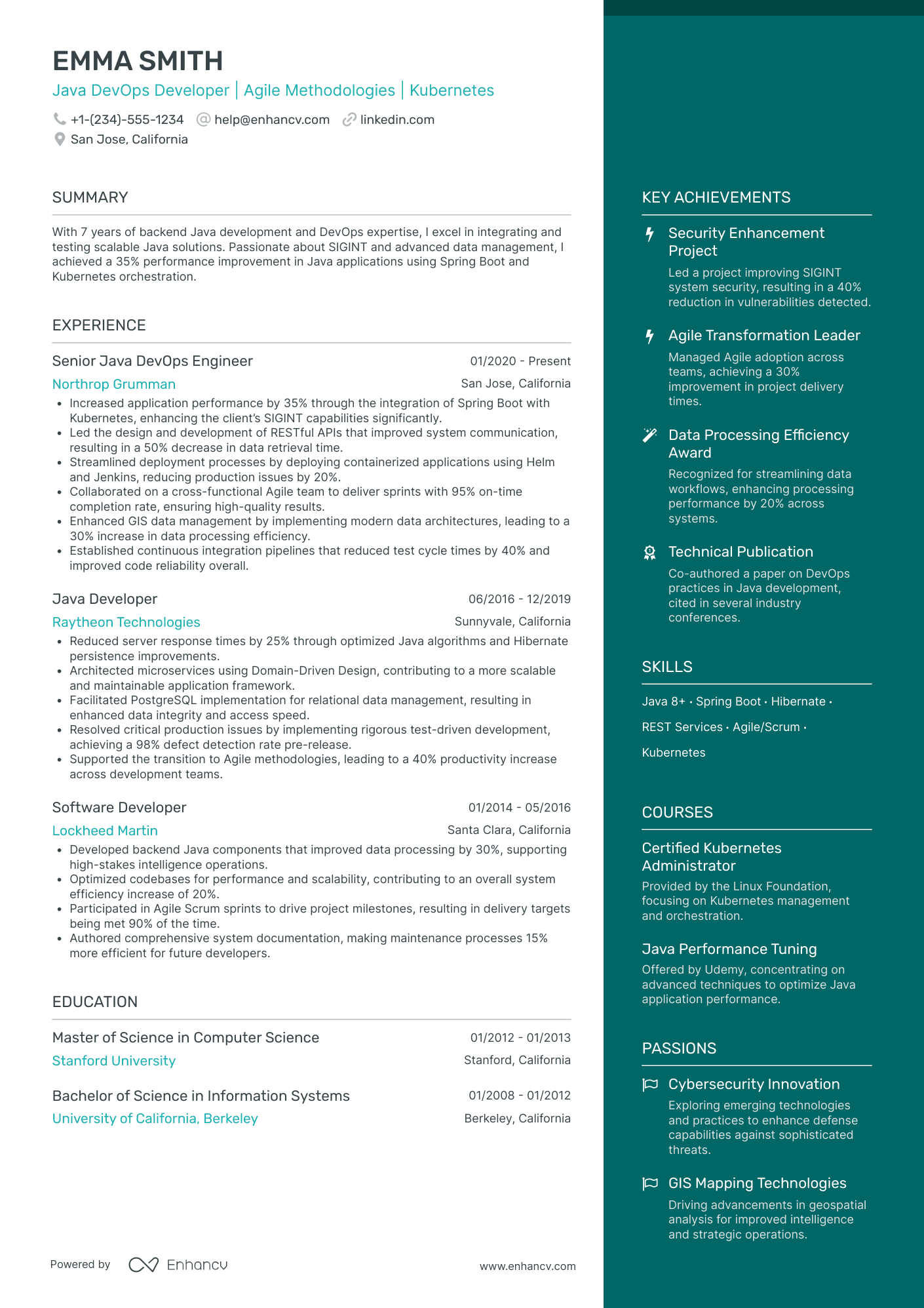 8 Java Developer Resume Examples & Guide for 2025