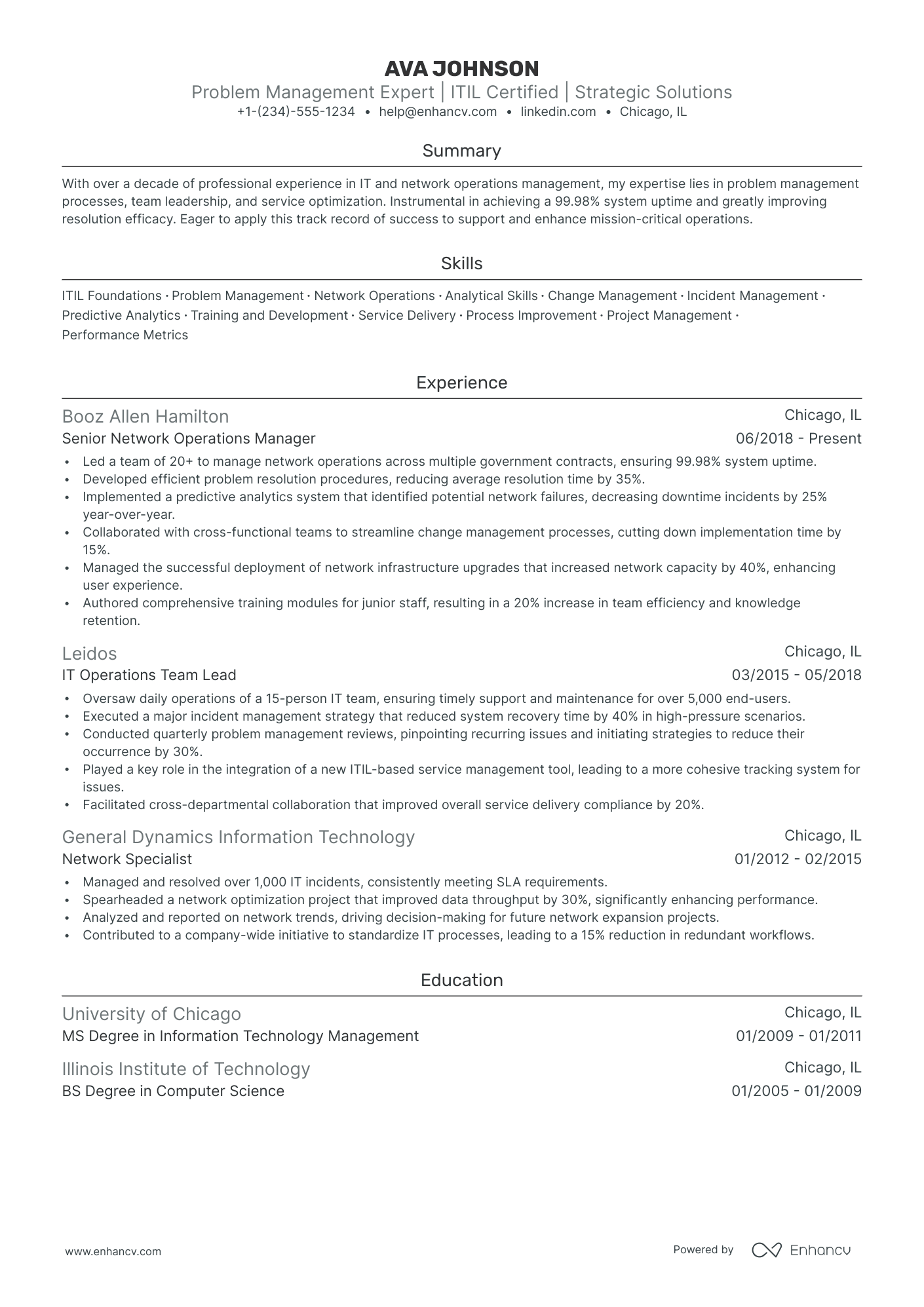 5 Problem Manager Resume Examples & Guide for 2024