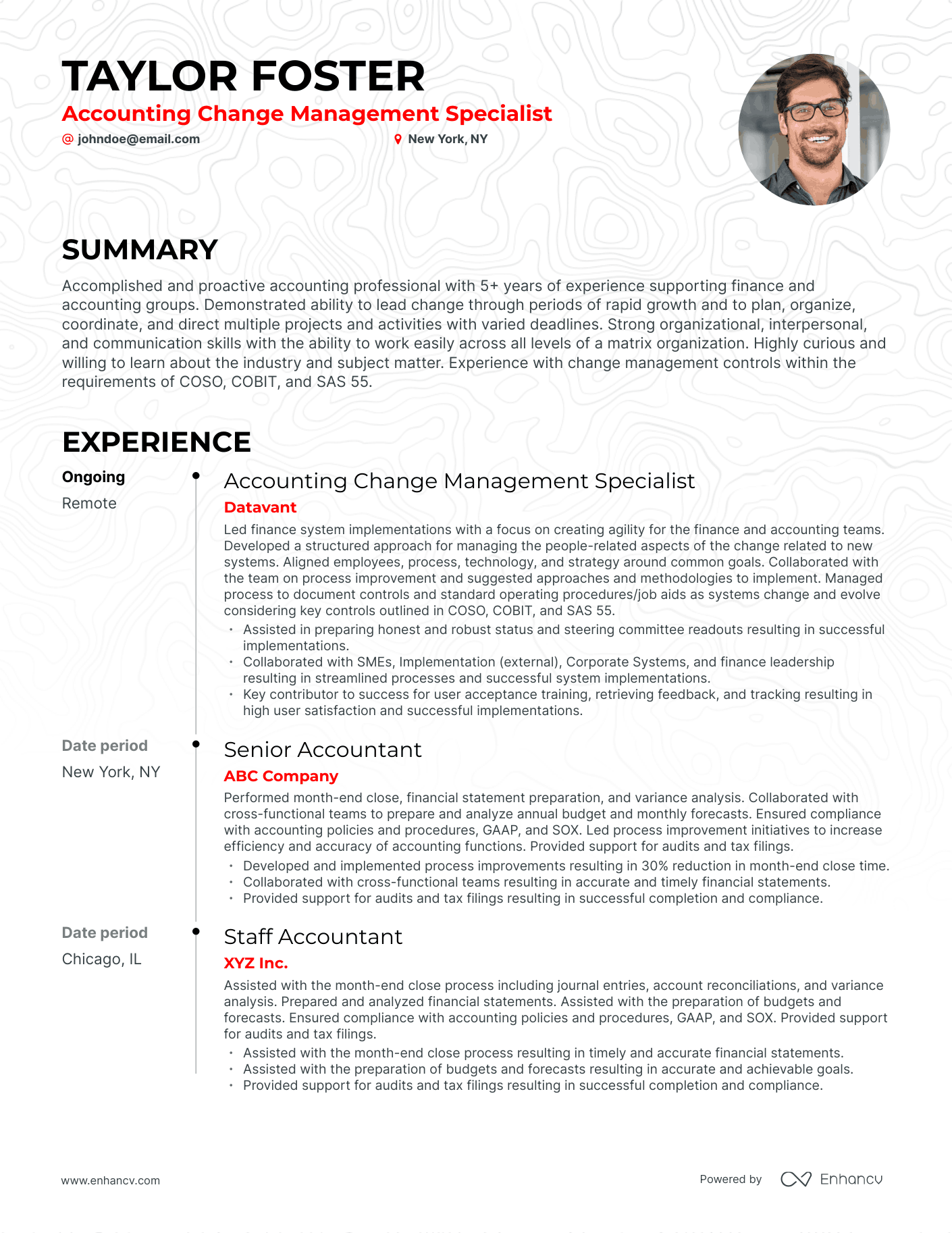 5 Management Accounting Resume Examples & Guide for 2023