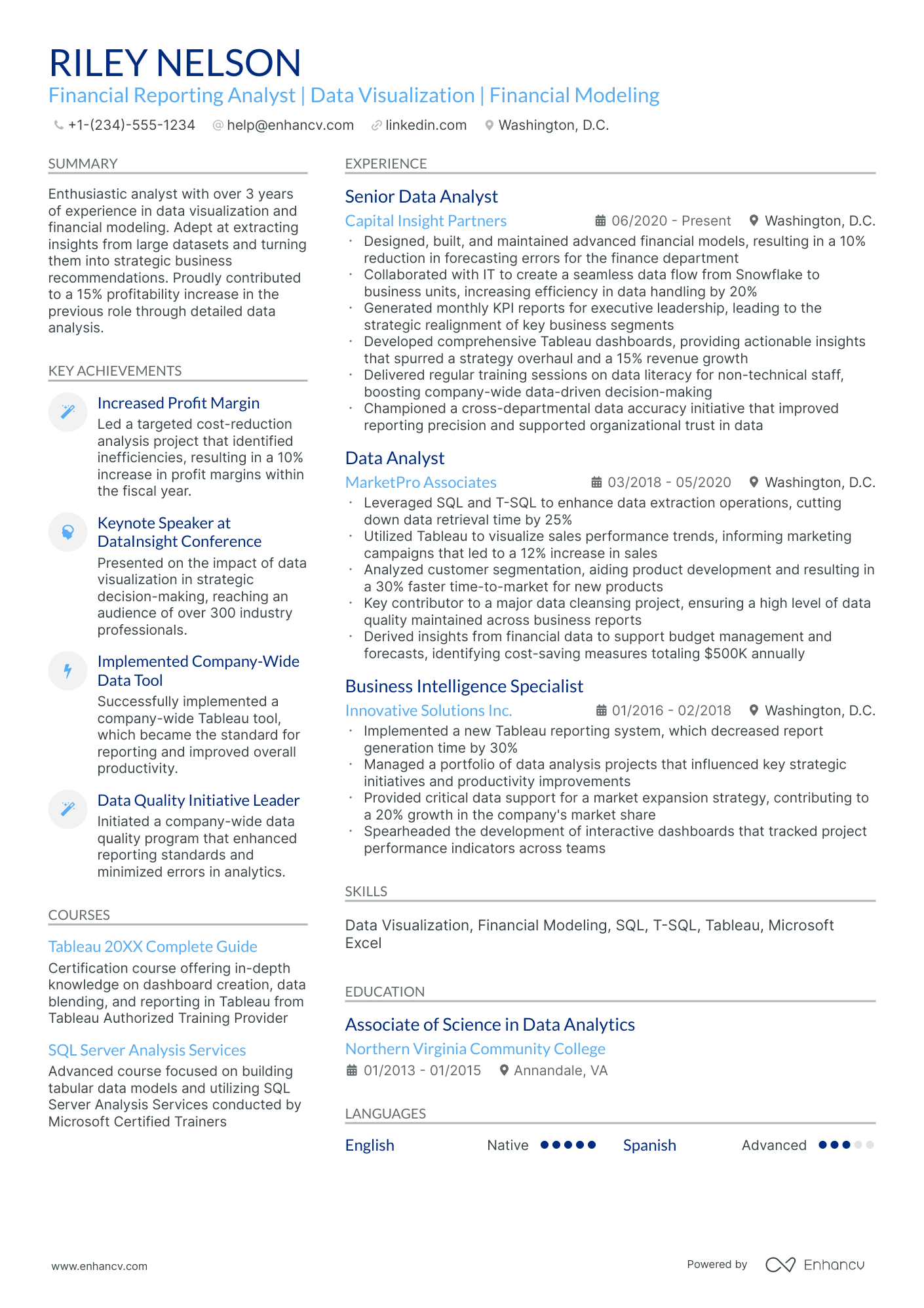 10 Financial Reporting Analyst Resume Examples & Guide for 2025