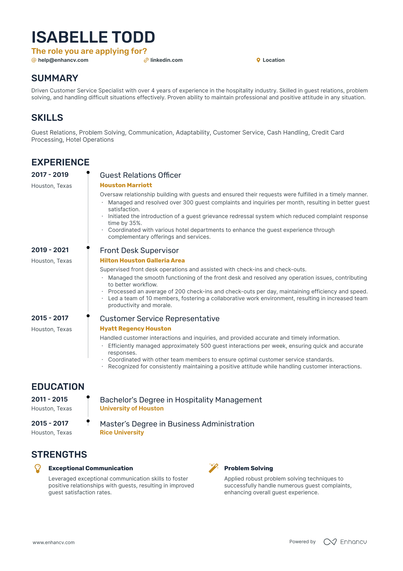 10 Front Desk Agent Resume Examples & Guide For 2025