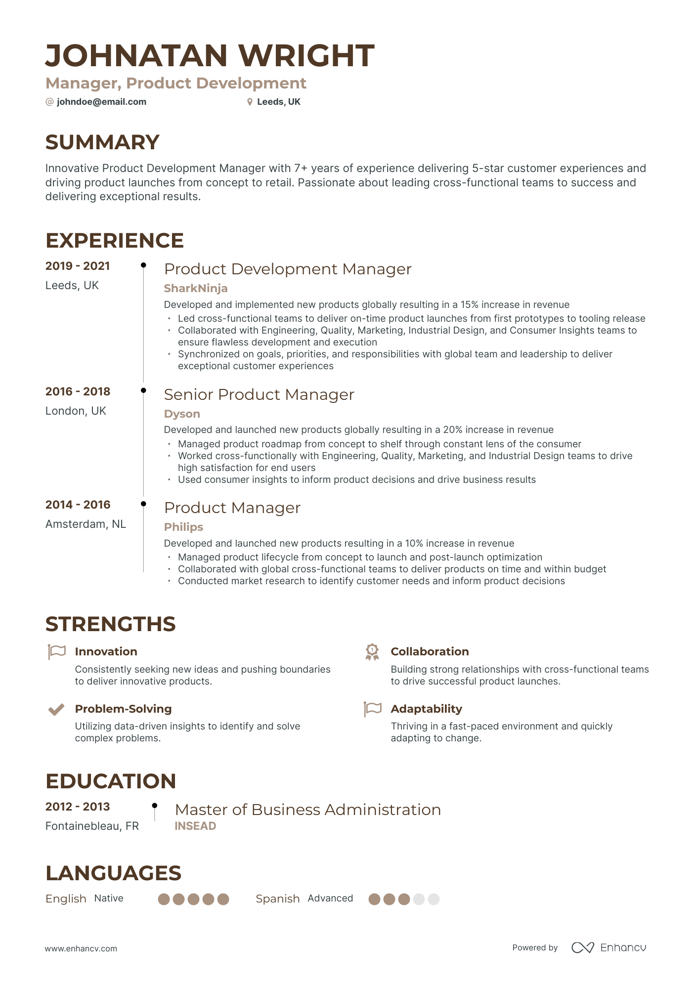 5 Product Development Manager Resume Examples & Guide for 2023