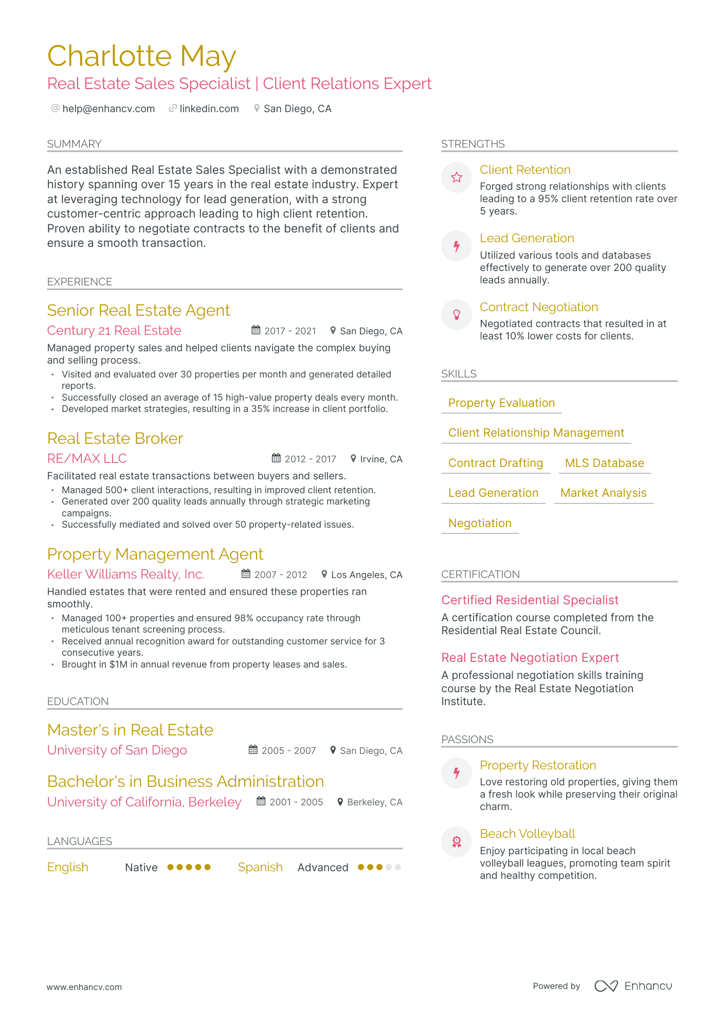 5 Real Estate Broker Resume Examples & Guide for 2024