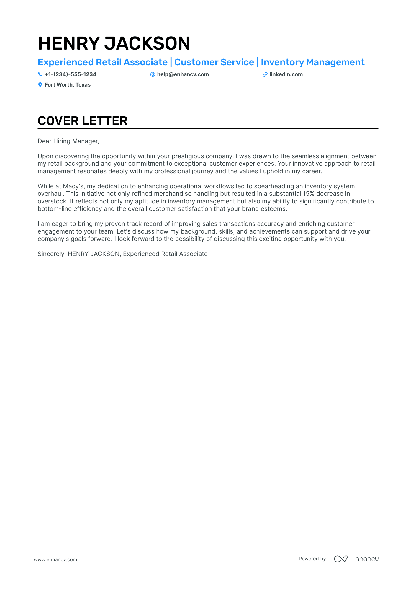 10 Professional Cashier Cover Letter Examples and Template for 2024 ...