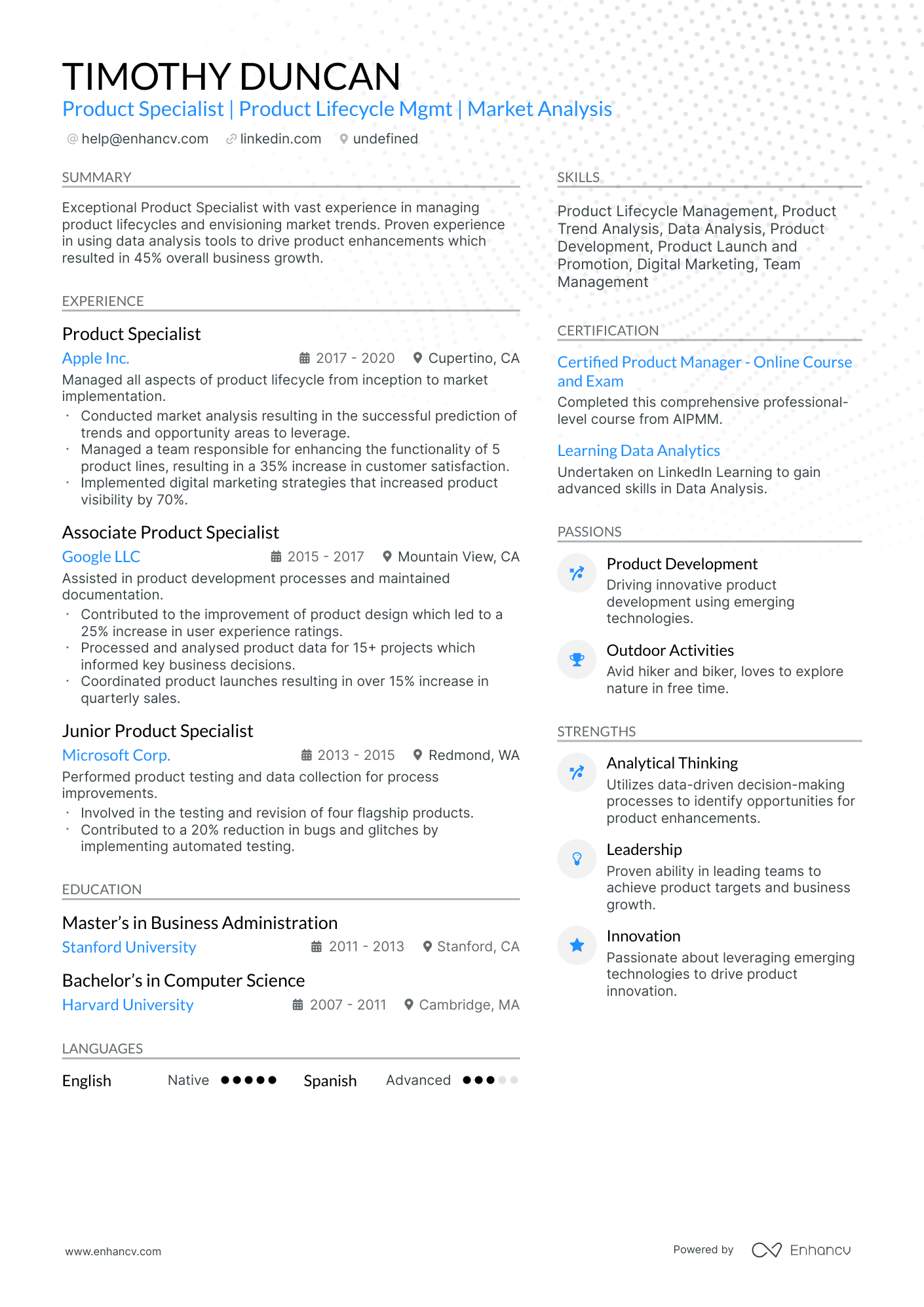 10 Product Specialist Resume Examples & Guide for 2026