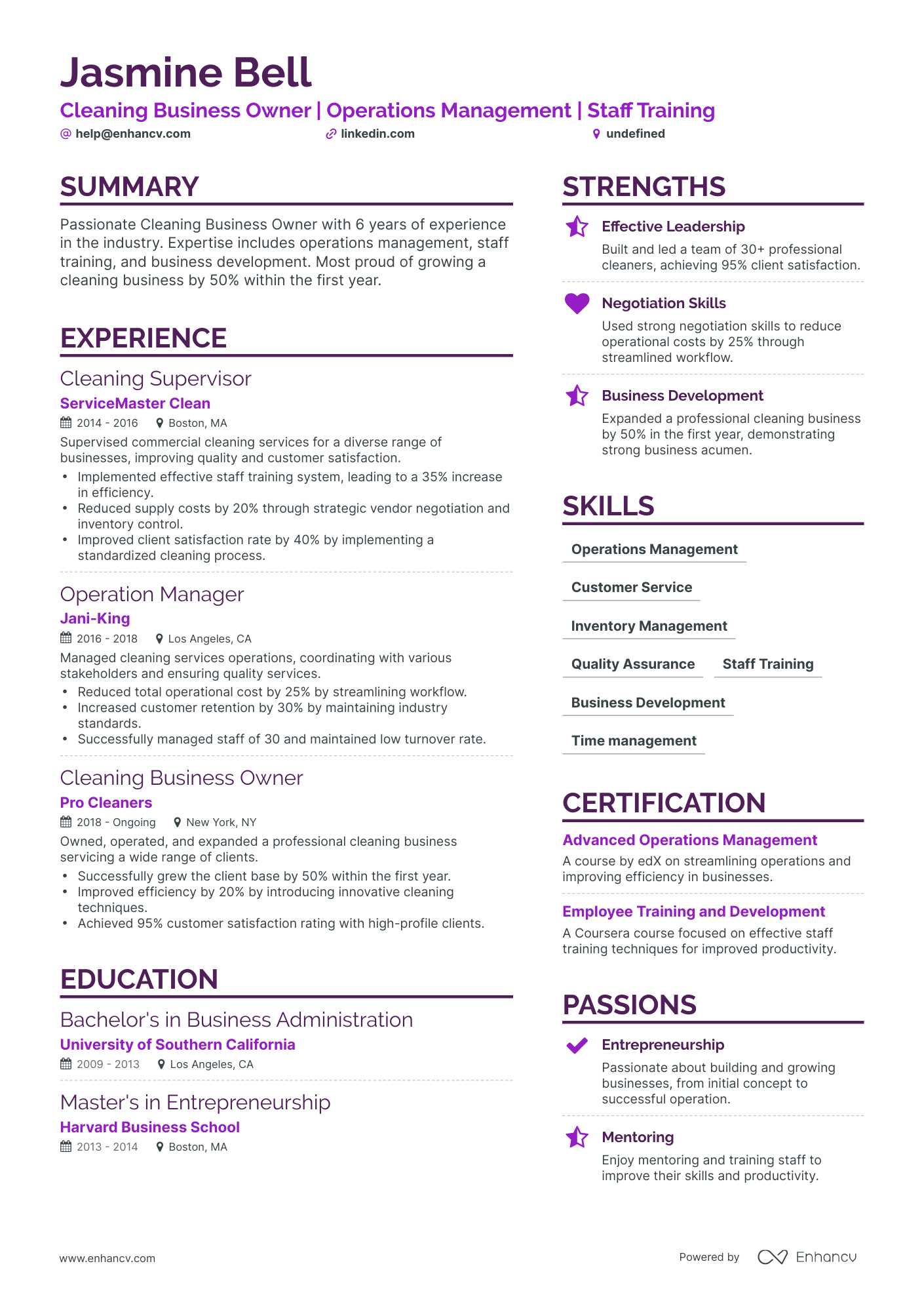 7 Business Owner Resume Examples & Guide for 2024