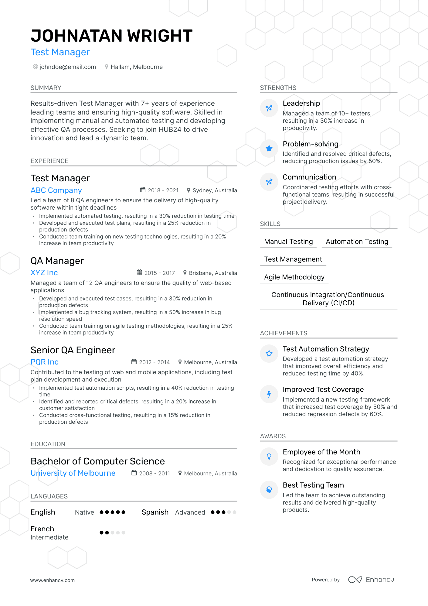 5 Test Manager Resume Examples & Guide for 2023 5 Test Manager Resume Examples & Guide for 2023