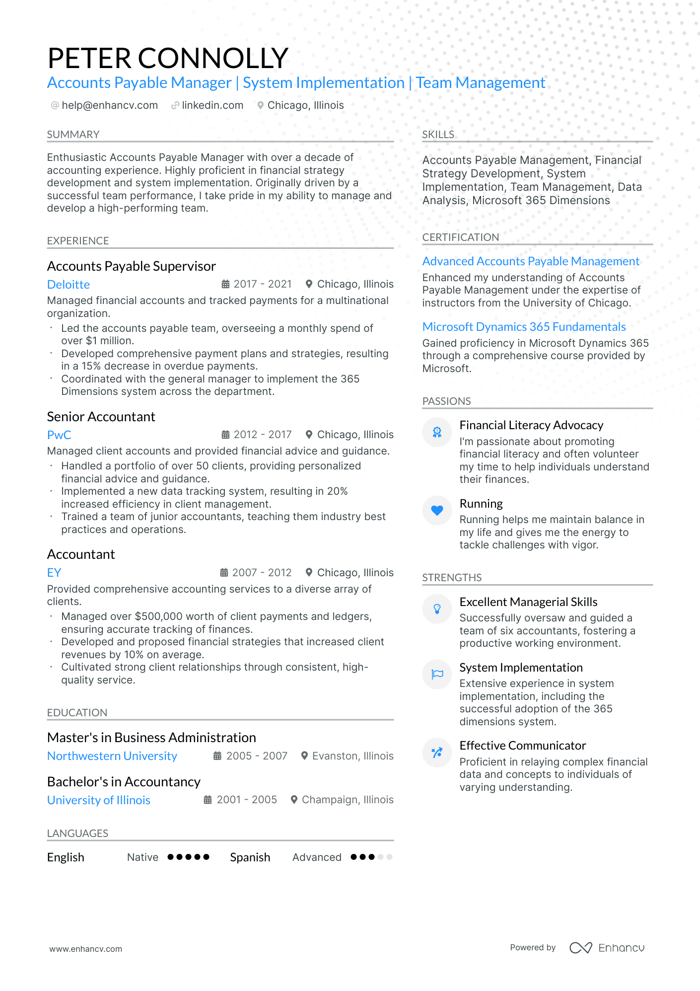 10 Accounts Payable Manager Resume Examples & Guide for 2025