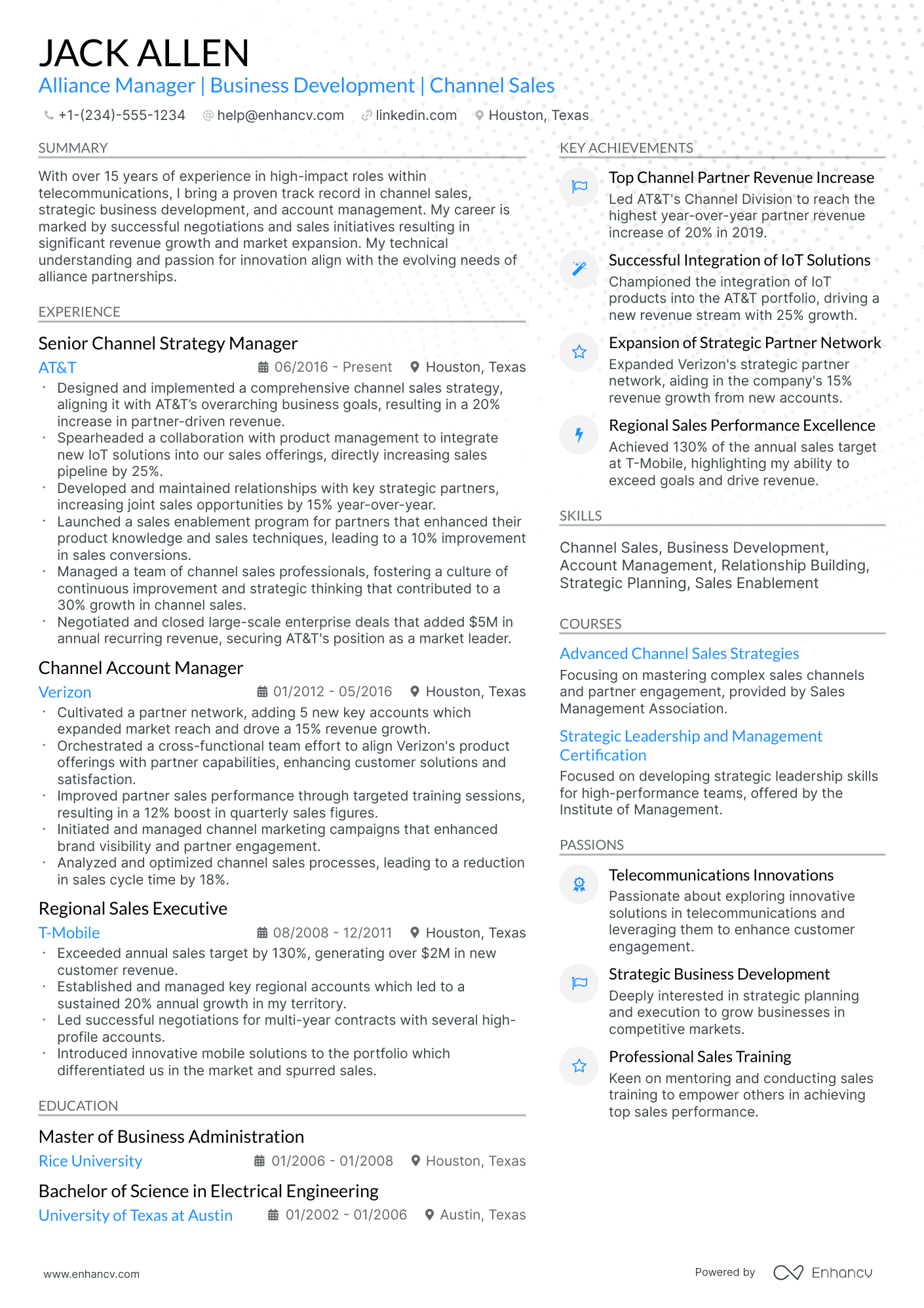 10 Alliance Manager Resume Examples & Guide for 2026