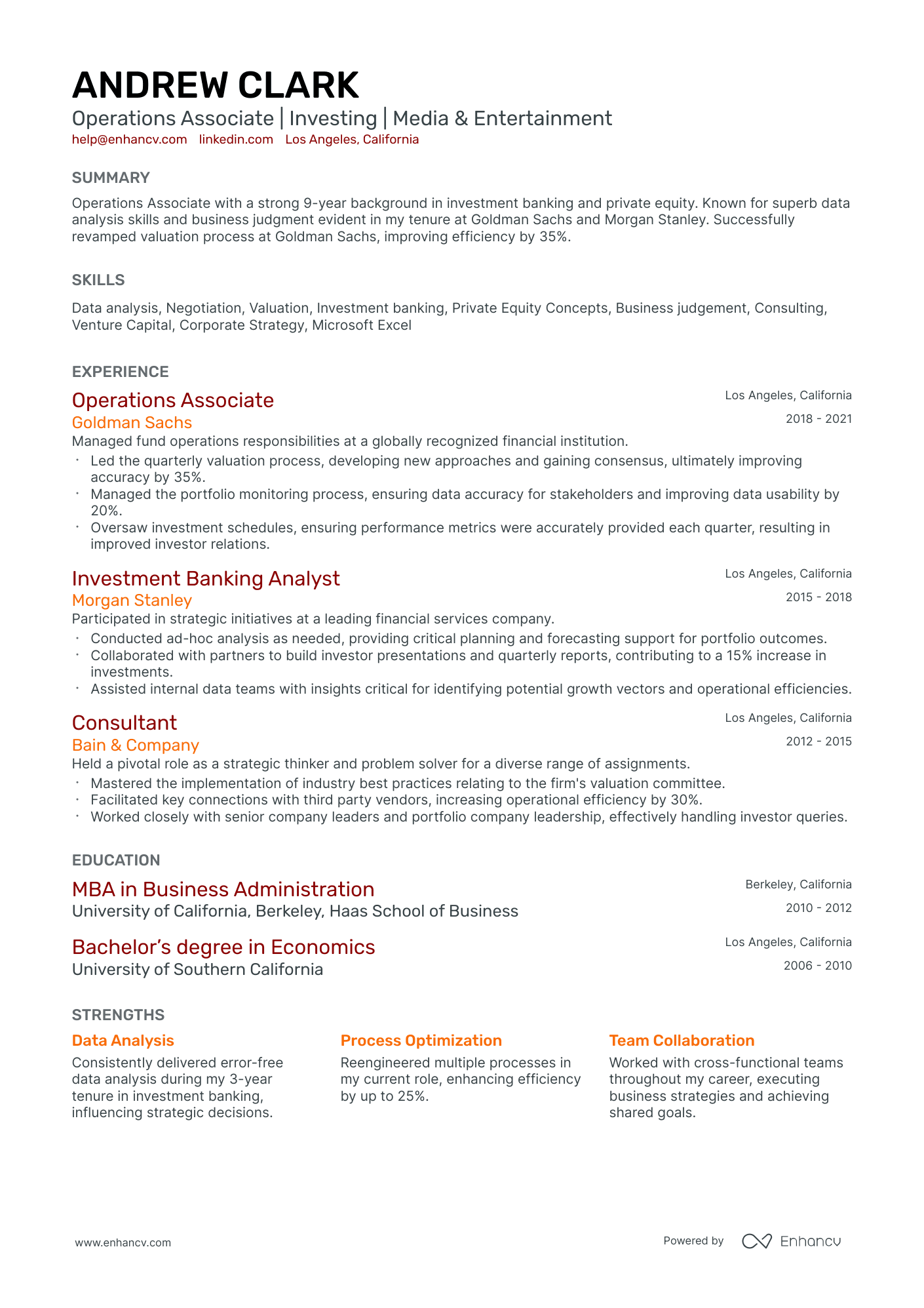 10 Operations Associate Resume Examples & Guide for 2026