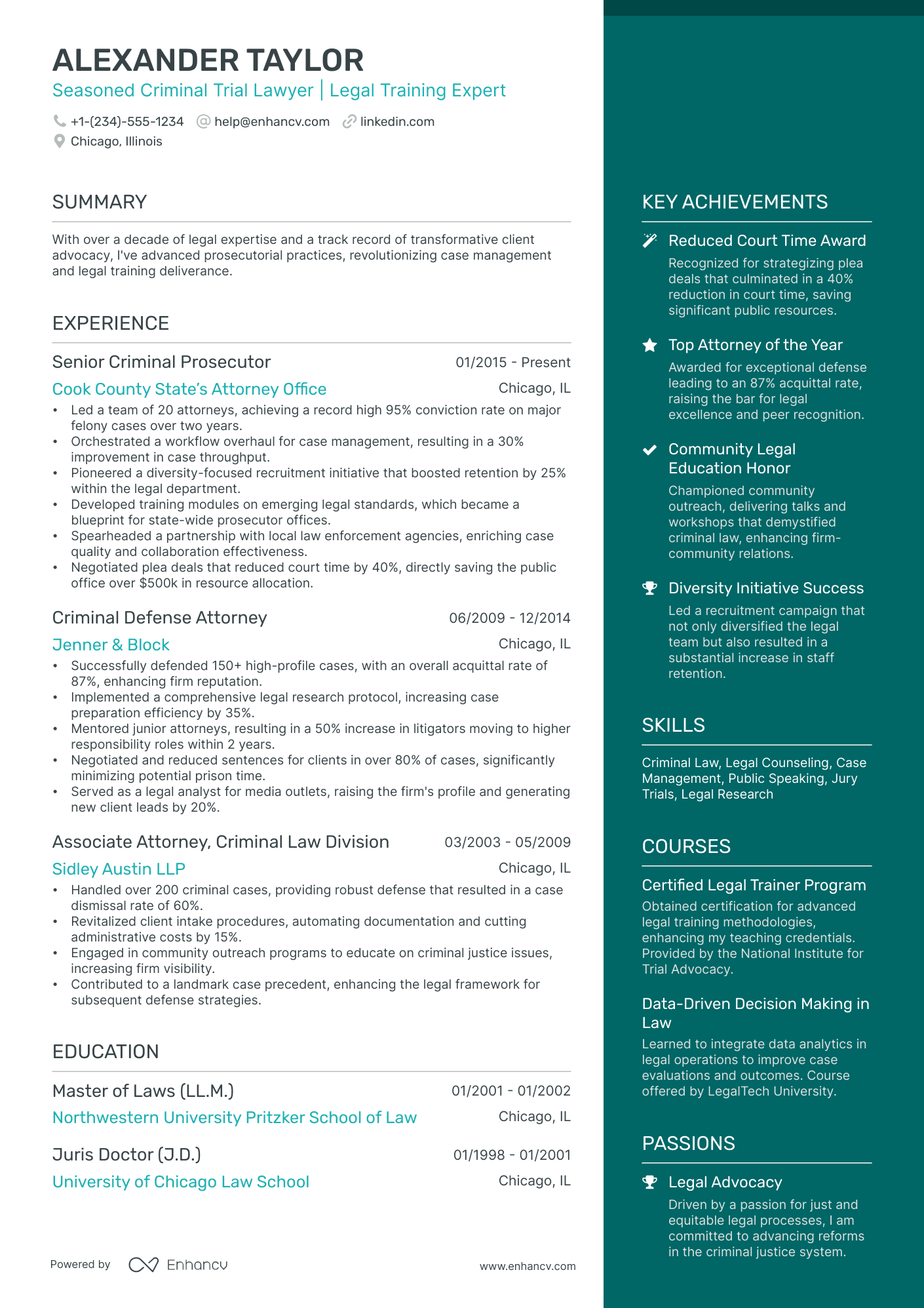 10 Trial Lawyer Resume Examples & Guide for 2025