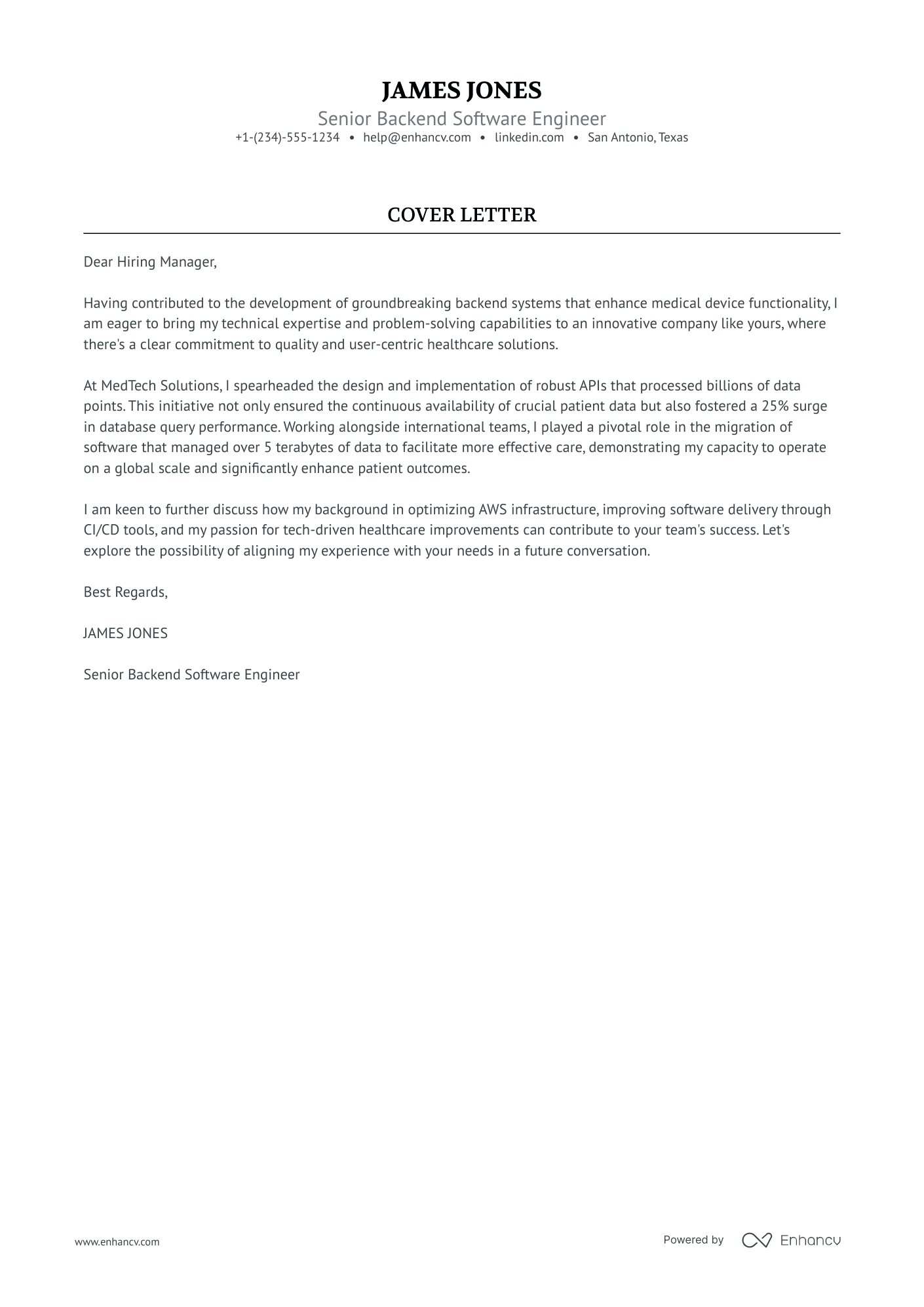 21 Professional Data Engineer Cover Letter Examples and Template for ...