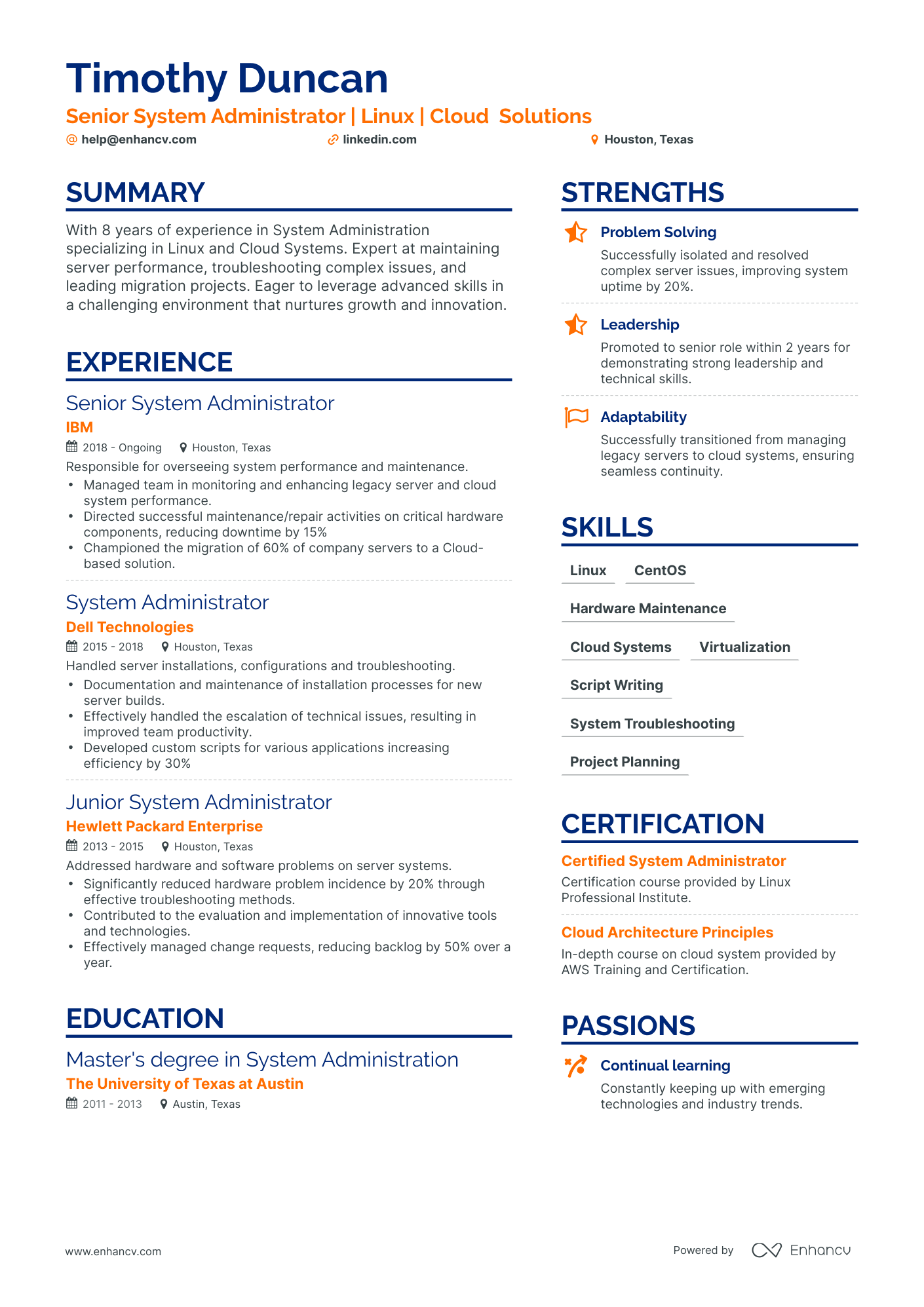 8 System Administrator Resume Examples & Guide for 2024