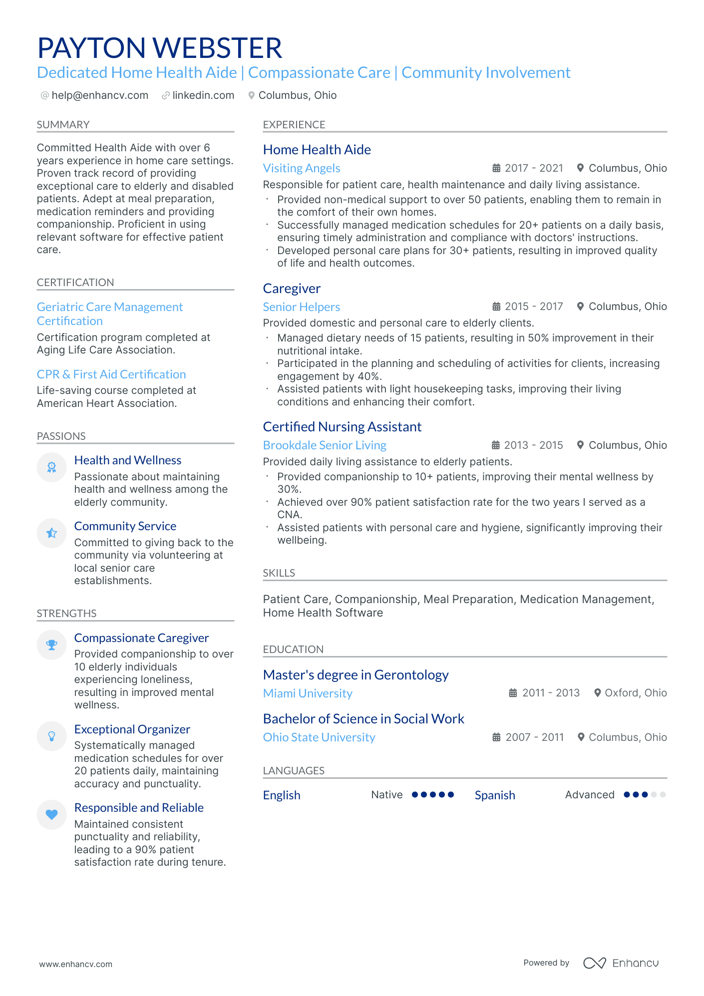 10 Private Caregiver Resume Examples & Guide for 2026