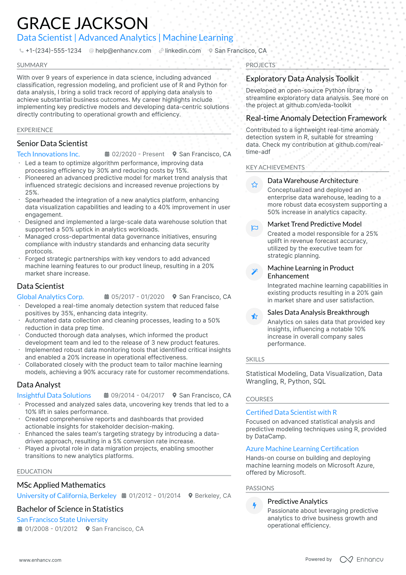 10 Python Data Scientist Resume Examples & Guide for 2025