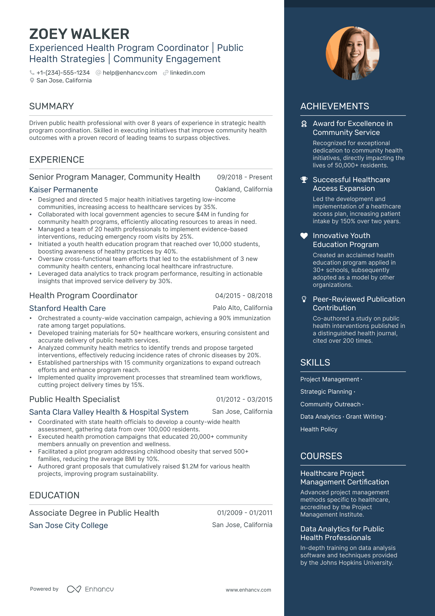 5 Public Health Resume Examples & Guide for 2025