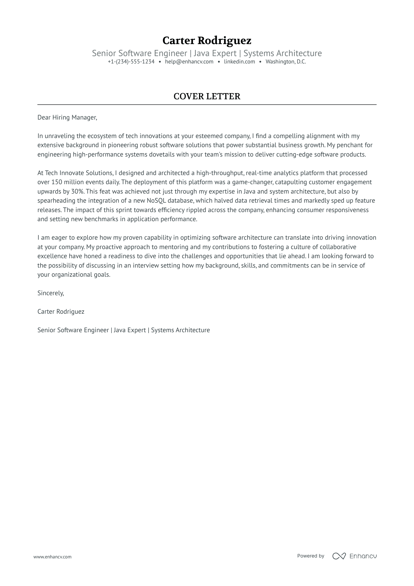 17 Professional Software Engineer Cover Letter Examples and Template ...