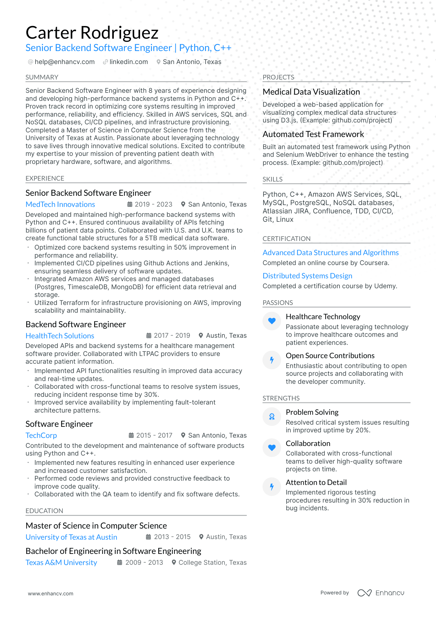 10 Tech Lead Resume Examples & Guide for 2026