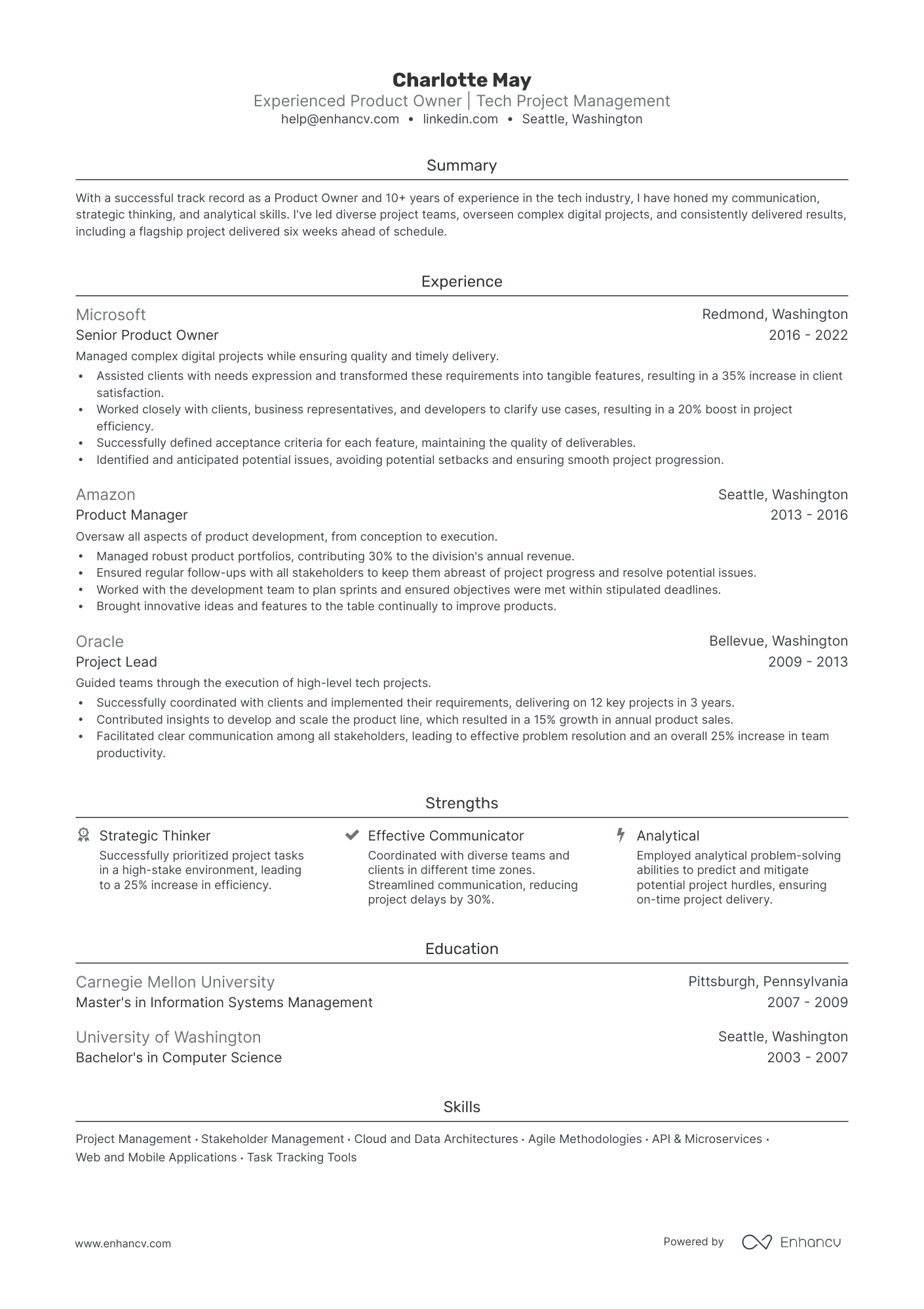 5 Product Owner Resume Examples & Guide for 2024