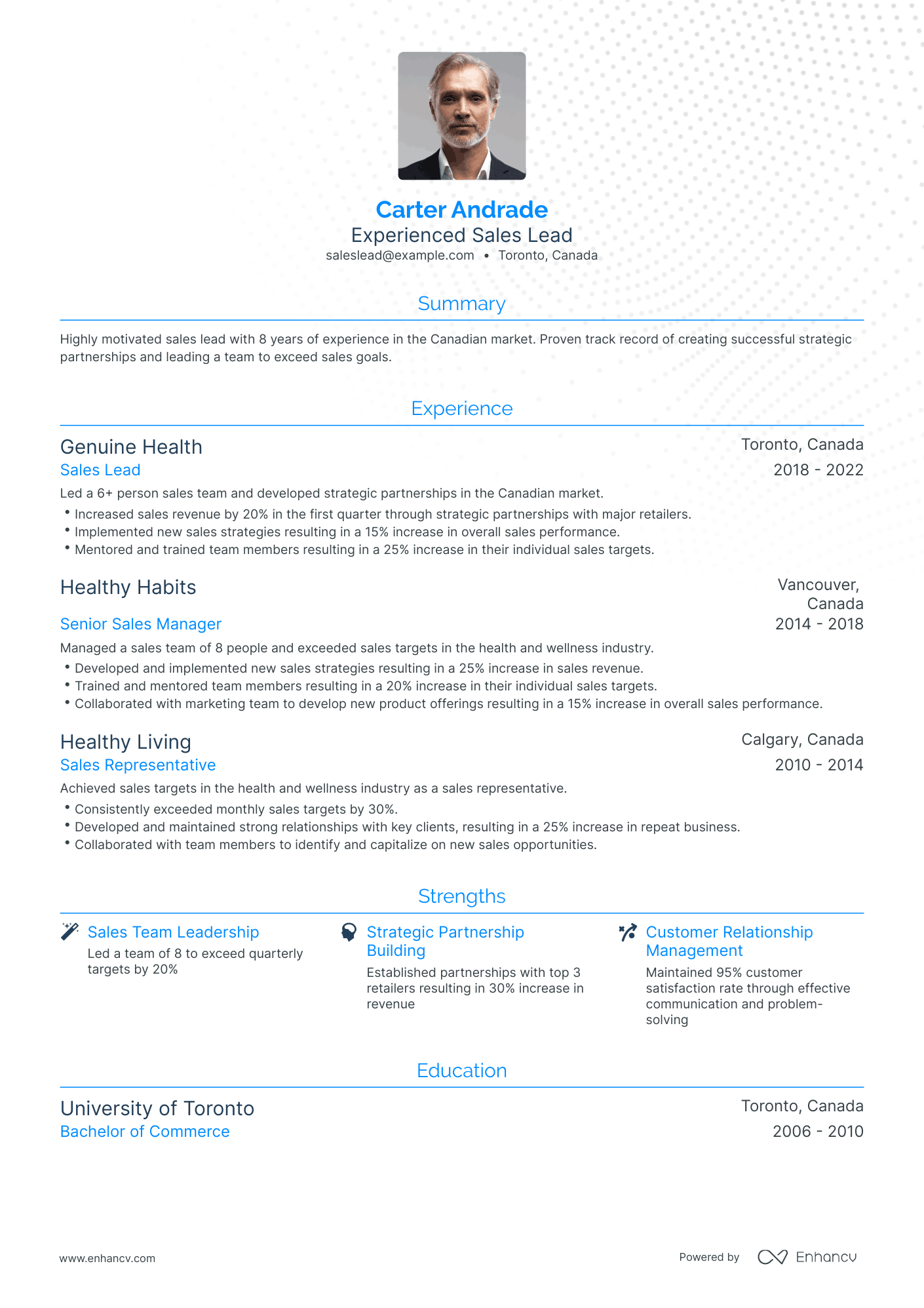 5 Sales Lead Resume Examples & Guide for 2024