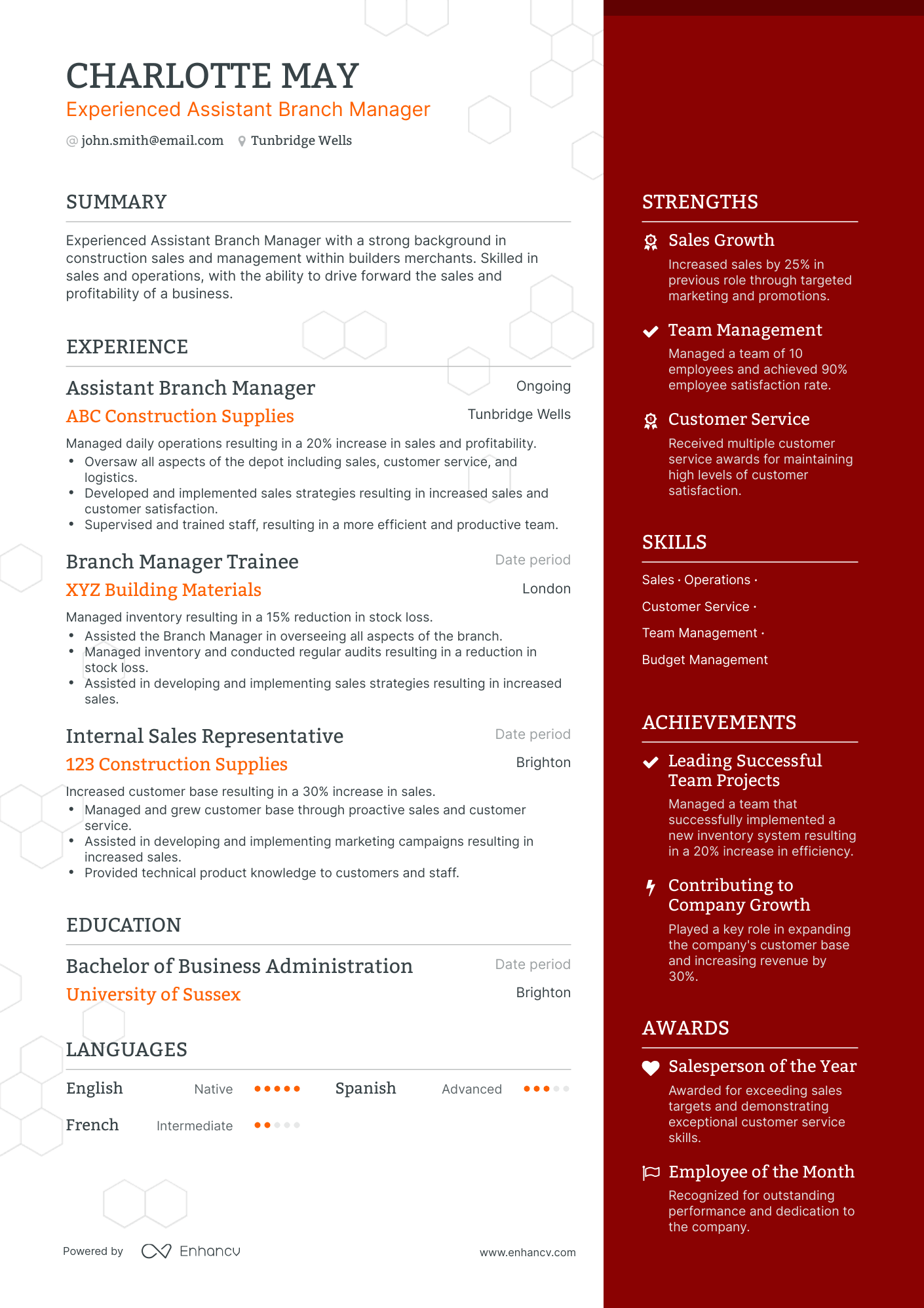 5 Assistant Branch Manager Resume Examples & Guide for 2023