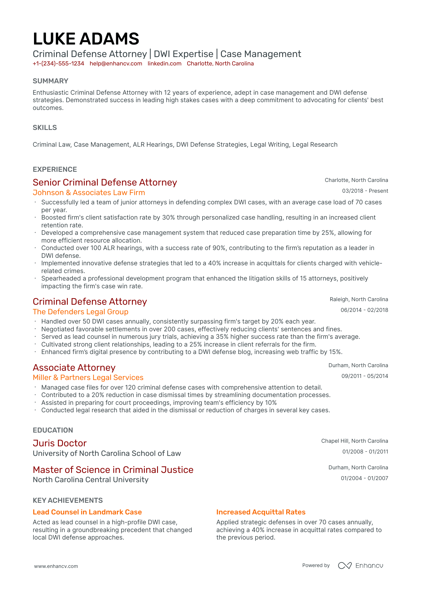 10 Criminal Lawyer Resume Examples & Guide for 2026
