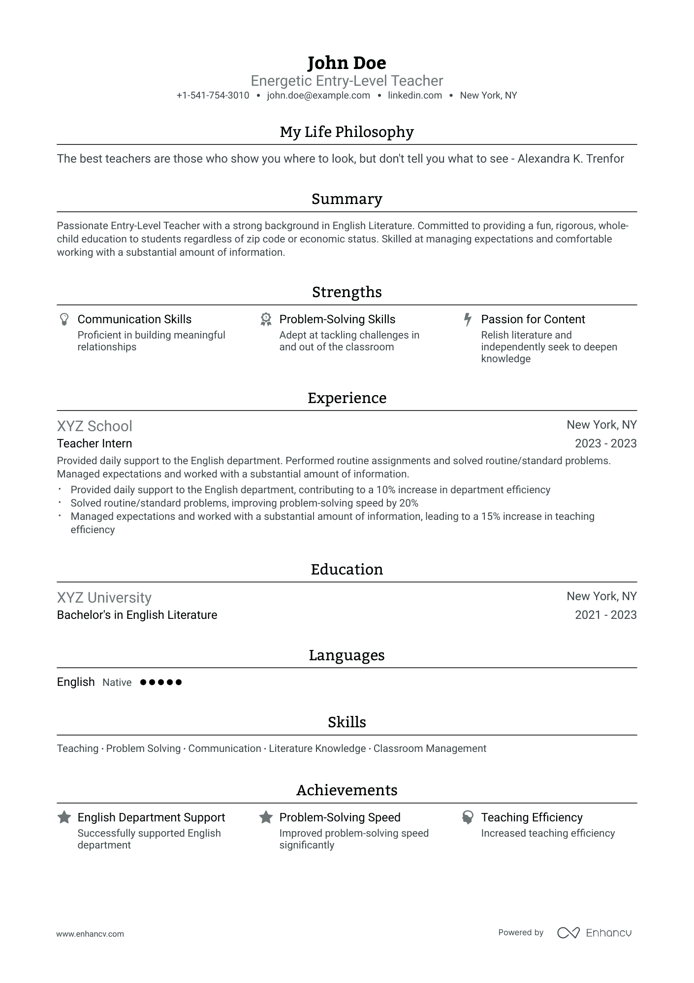 5 Entry-Level Resume Examples & Guide for 2024