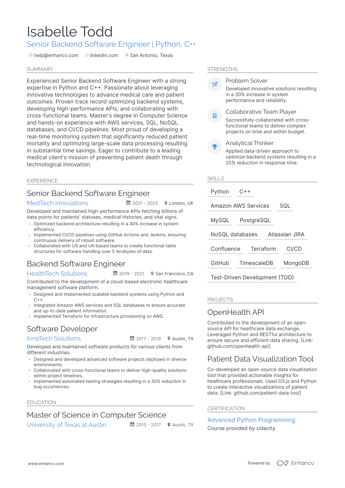 5 Platform Engineer Resume Examples & Guide for 2024