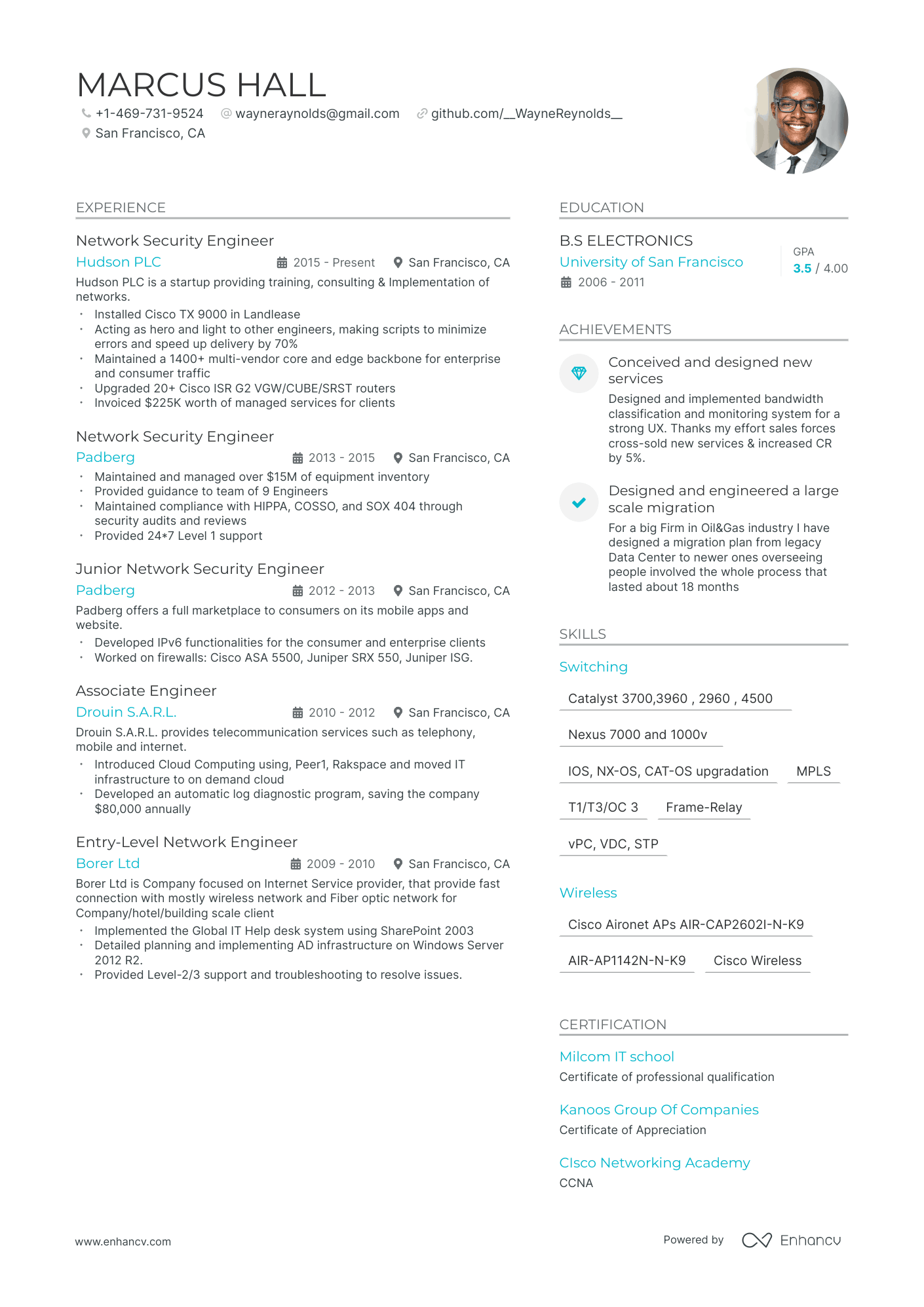 5 Network Security Engineer Resume Examples & Guide for 2024