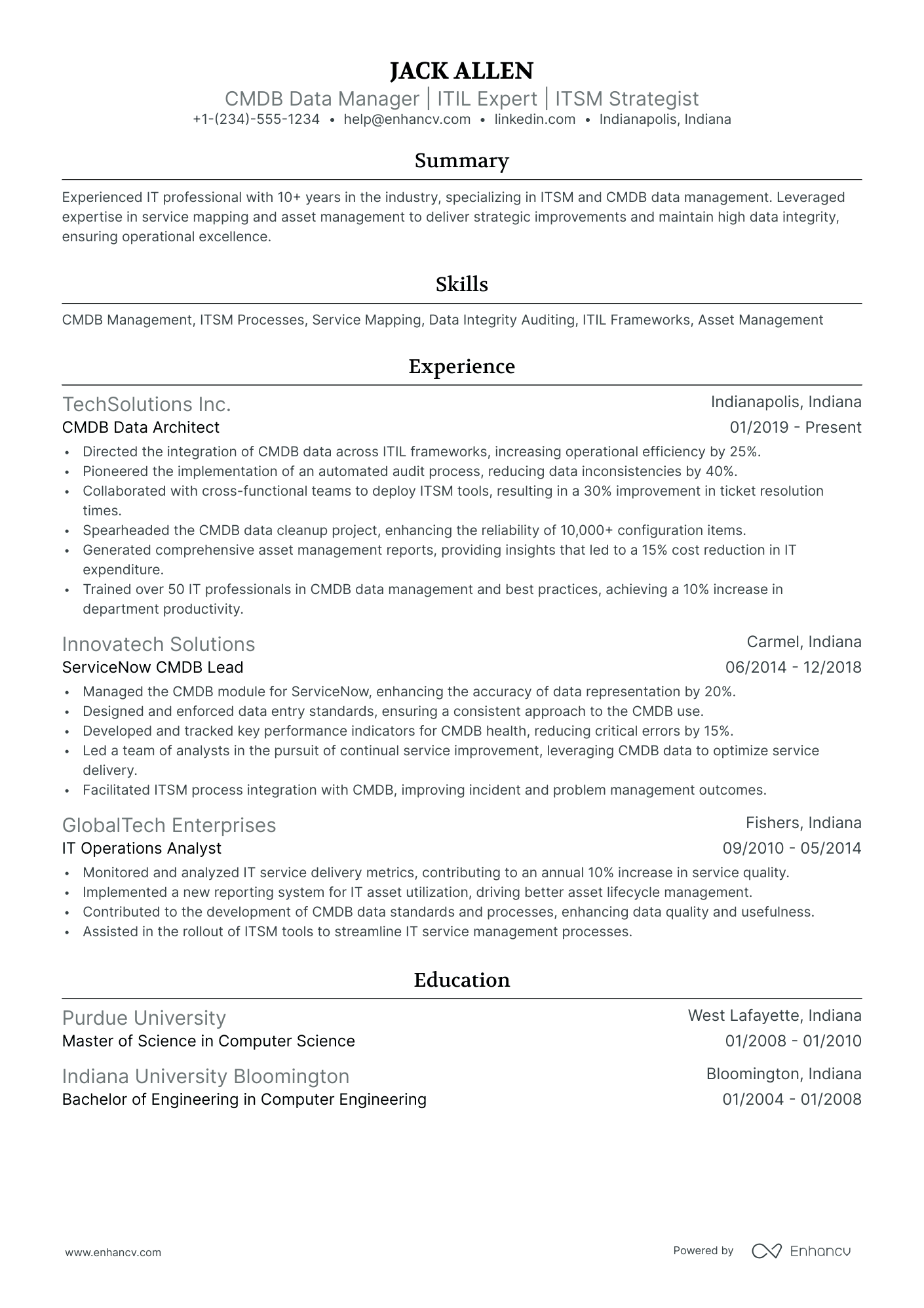 10 Servicenow Business Analyst Resume Examples & Guide for 2026