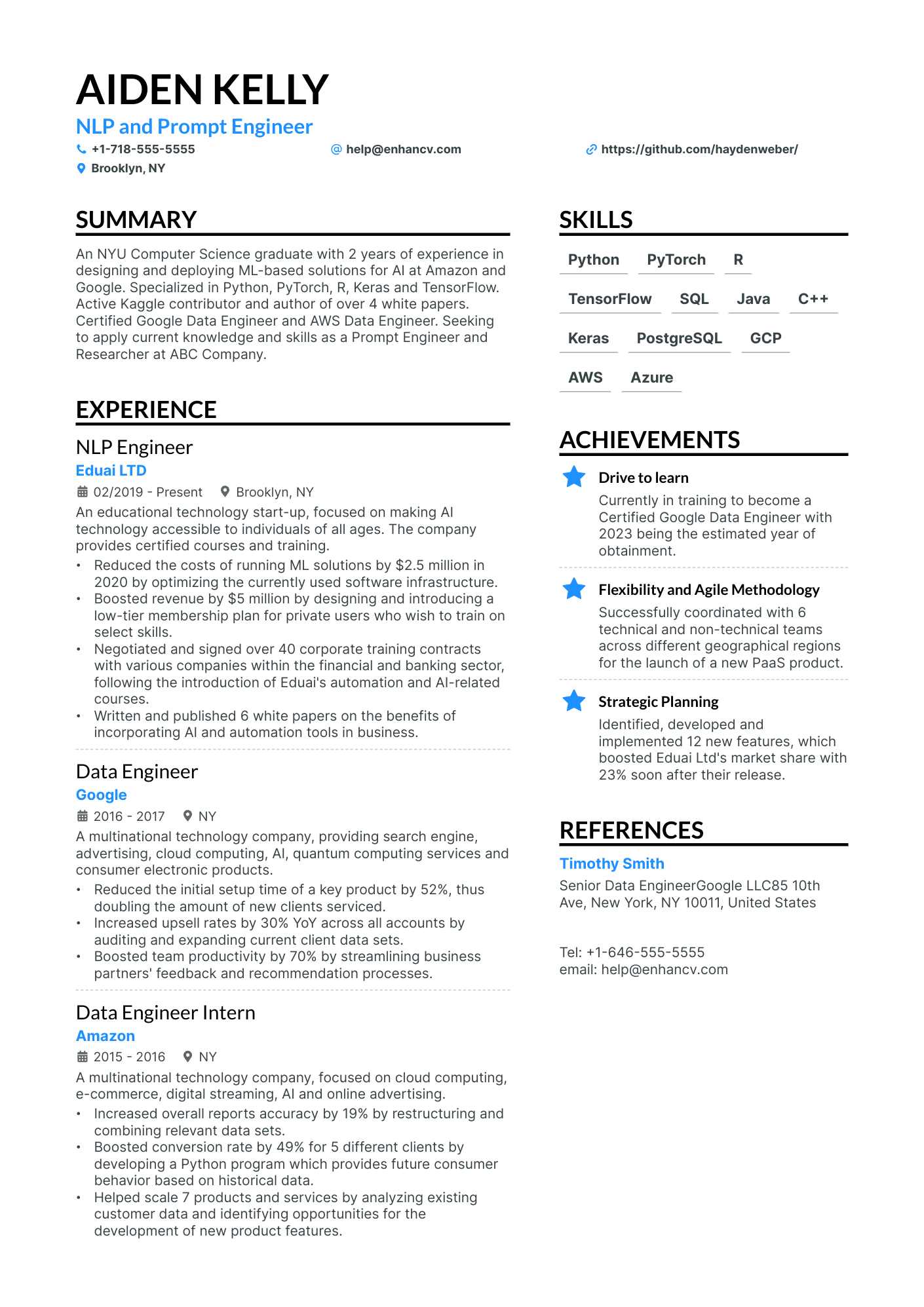 5 Prompt Engineer Resume Examples & Guide for 2024