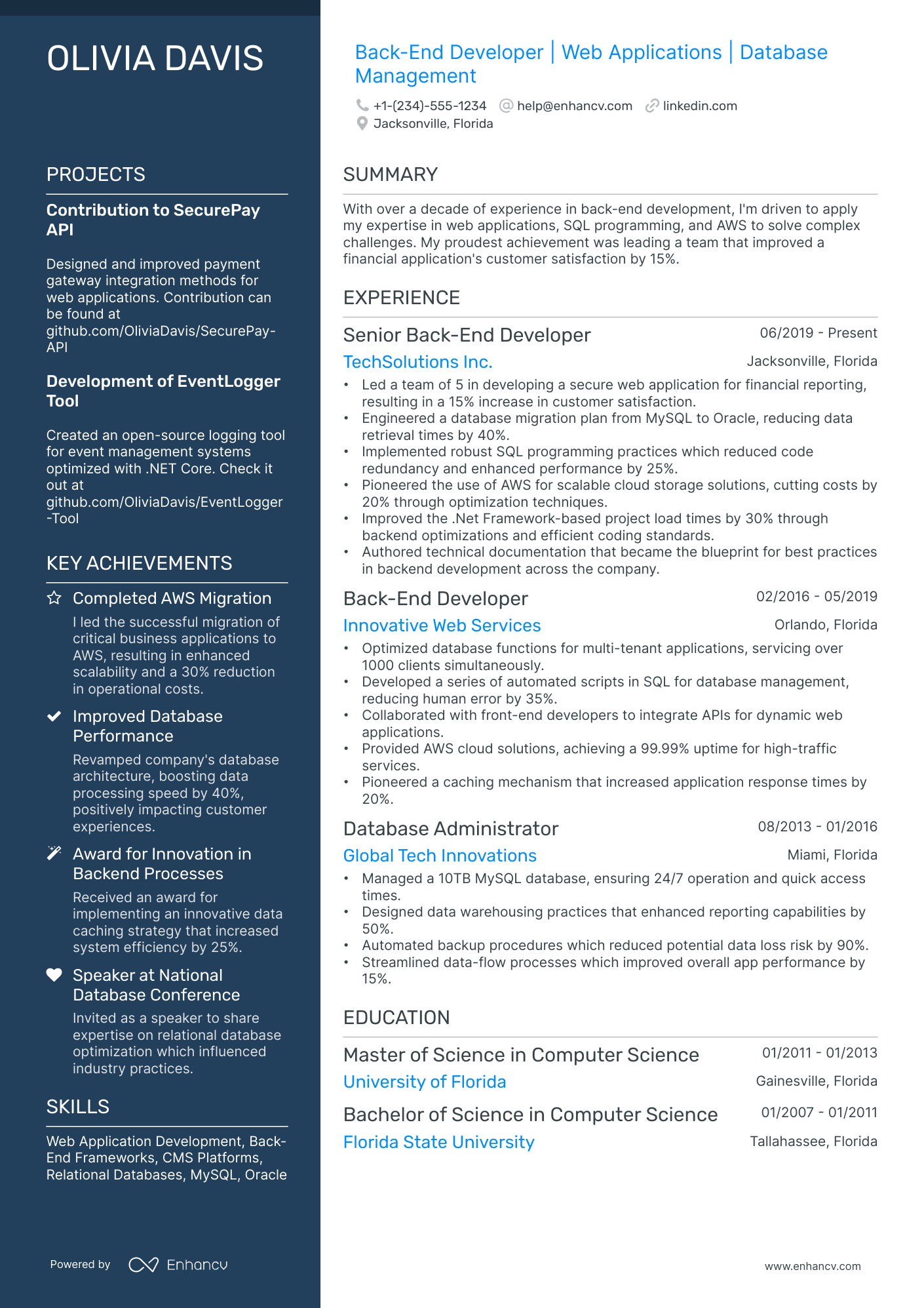 10 Freelance Developer Resume Examples & Guide for 2025
