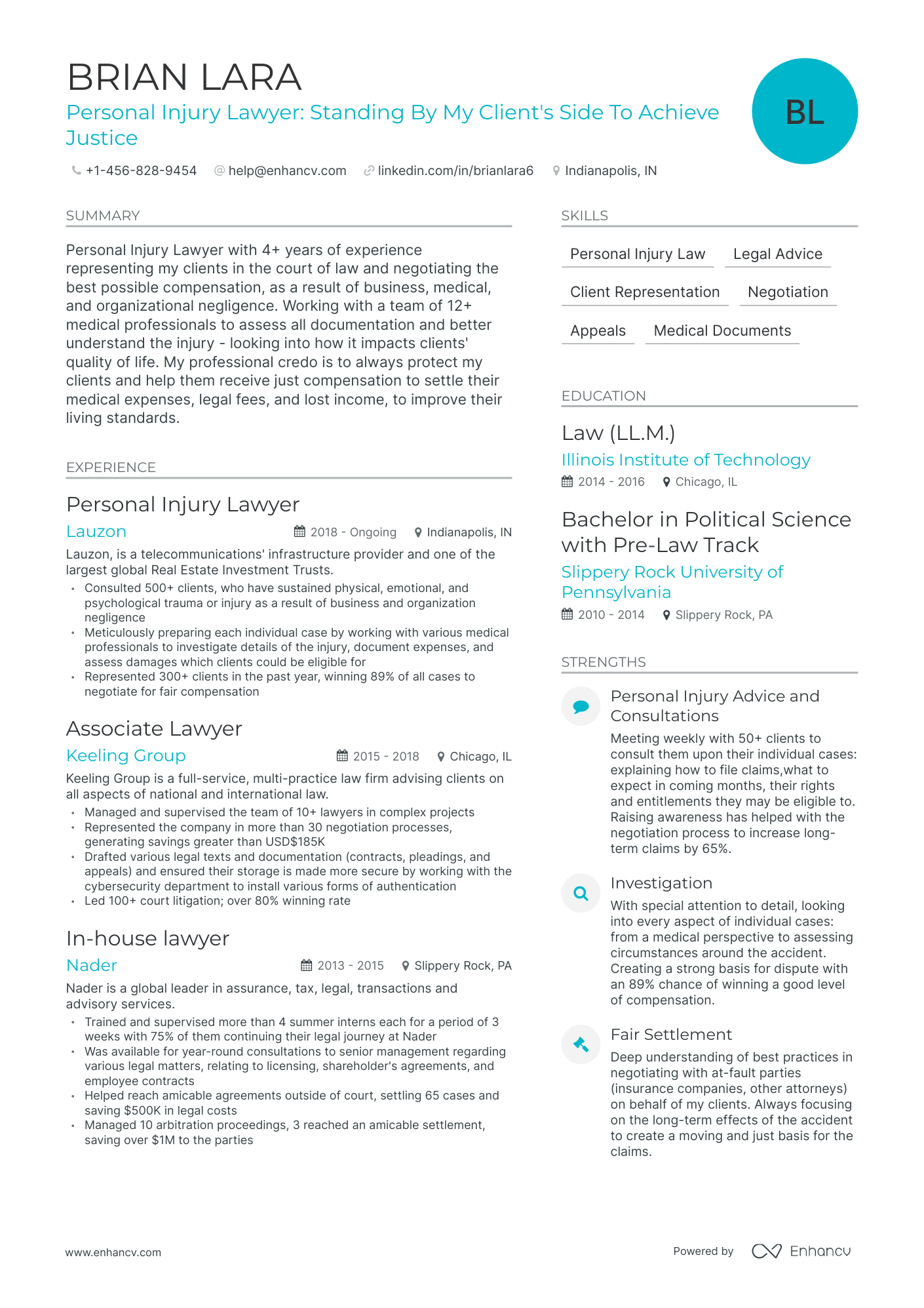 5 Personal Injury Lawyer Resume Examples & Guide for 2024