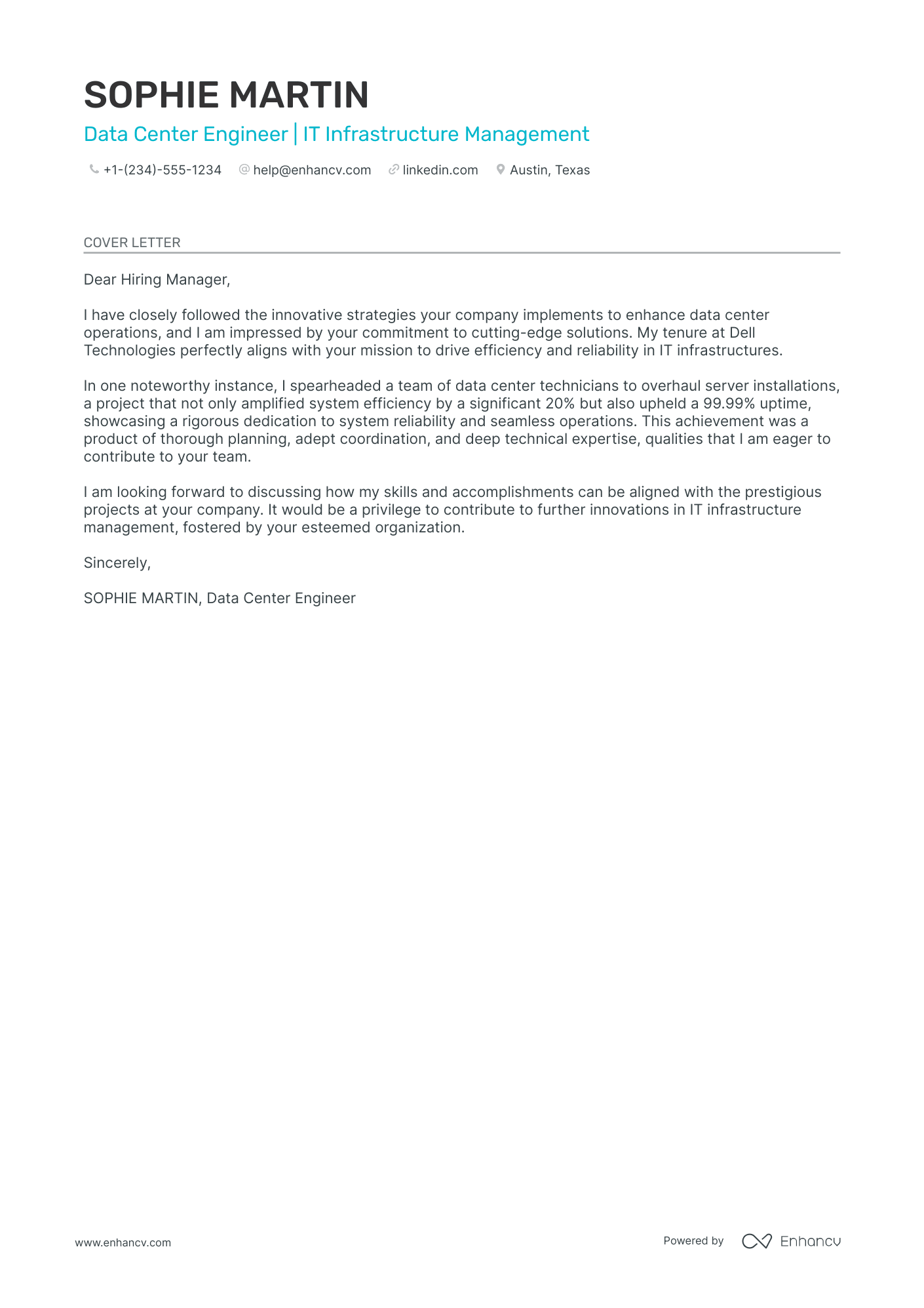 21 Professional Data Engineer Cover Letter Examples and Template for ...