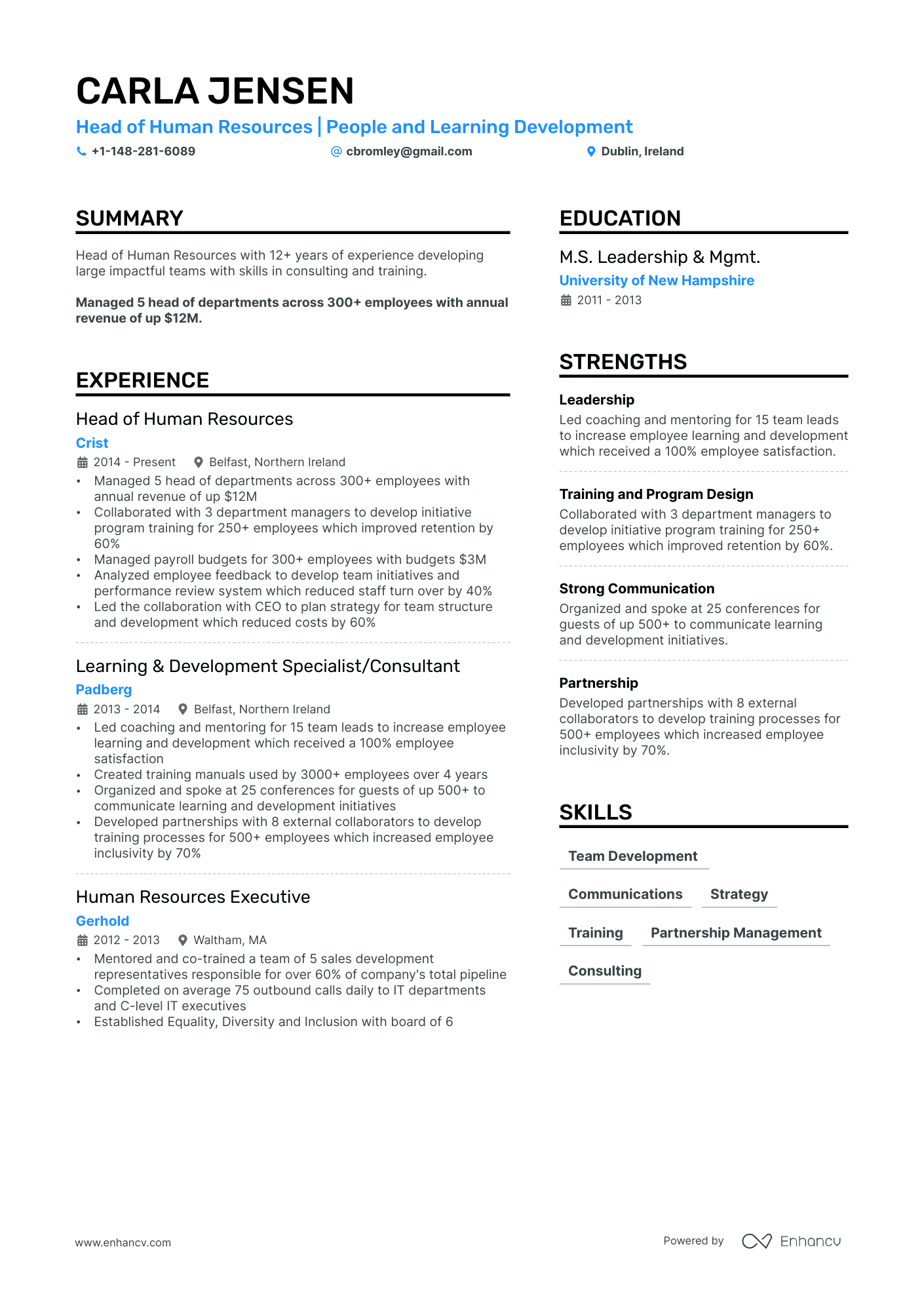 5 HR Manager Resume Examples & Guide for 2026