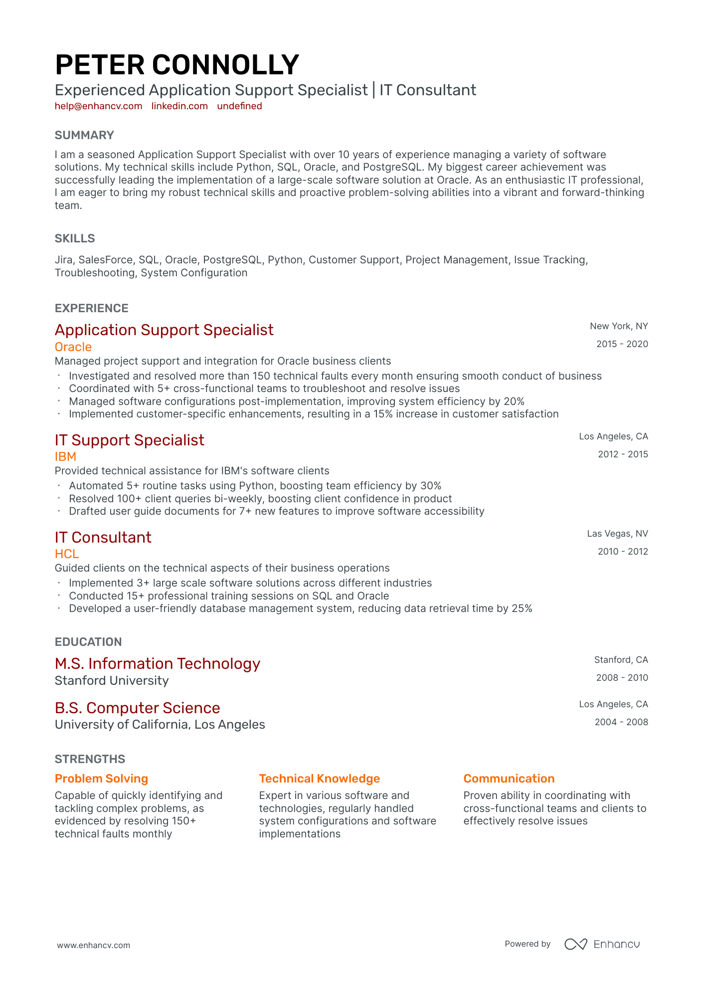 10 Application Support Specialist Resume Examples & Guide for 2026