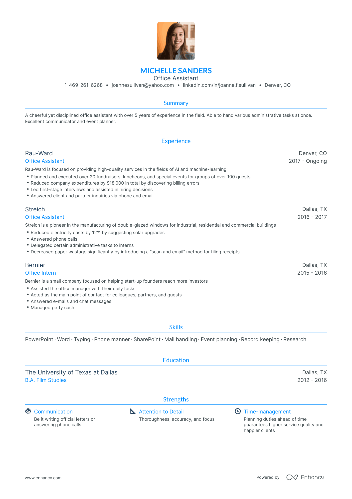 5 Office Assistant Resume Examples & Guide for 2023
