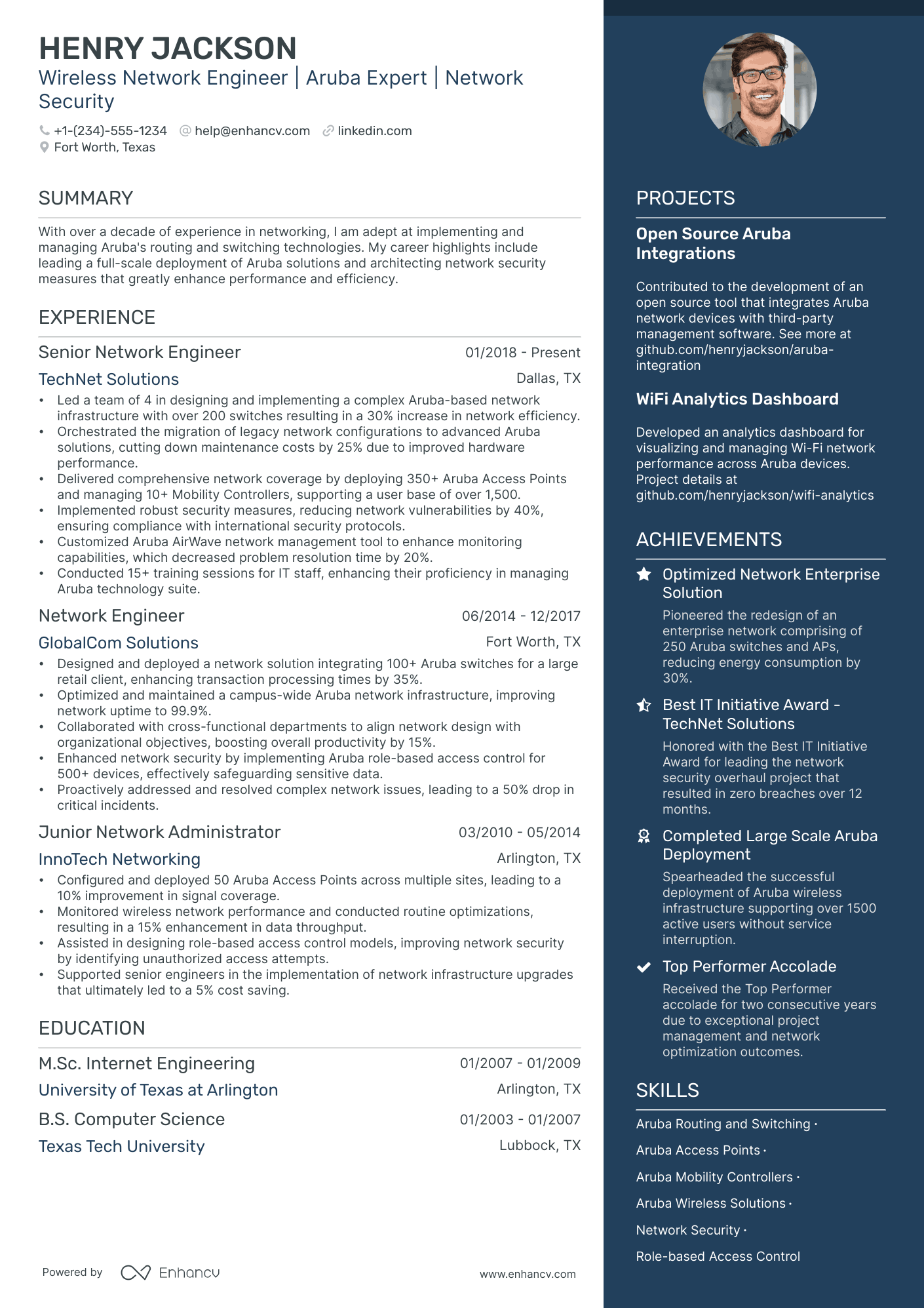5 Wireless Network Engineer Resume Examples & Guide for 2024