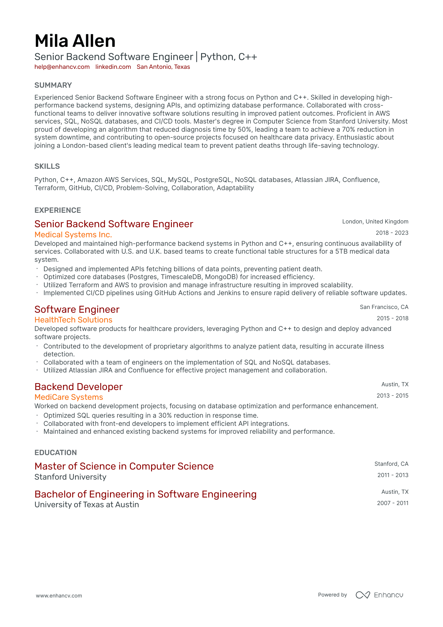 10 AWS Cloud Engineer Resume Examples & Guide for 2026