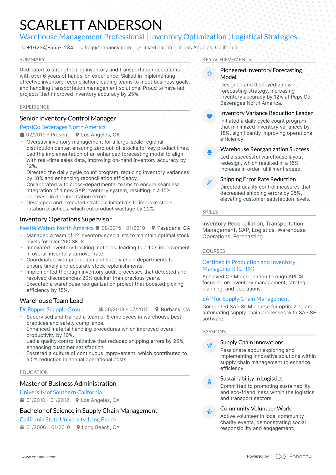 10 Transport Manager Resume Examples & Guide for 2025