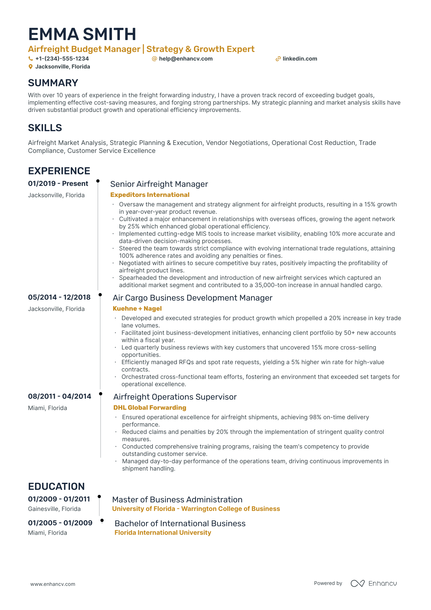 10 Import-Export Manager Resume Examples & Guide for 2026