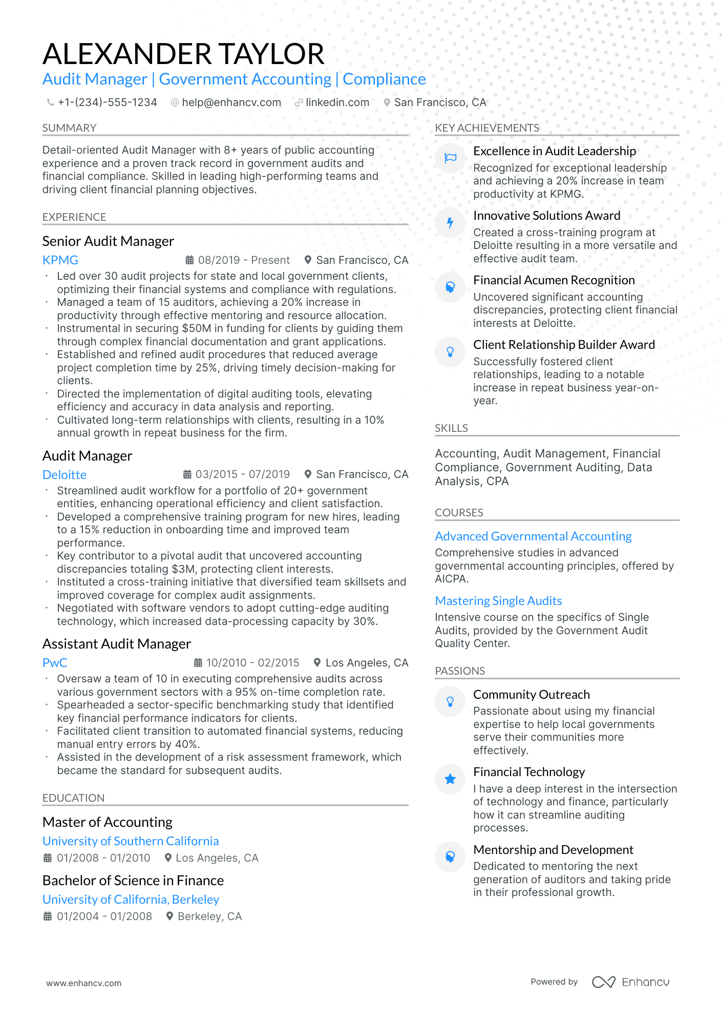 10 Audit Director Resume Examples & Guide for 2026