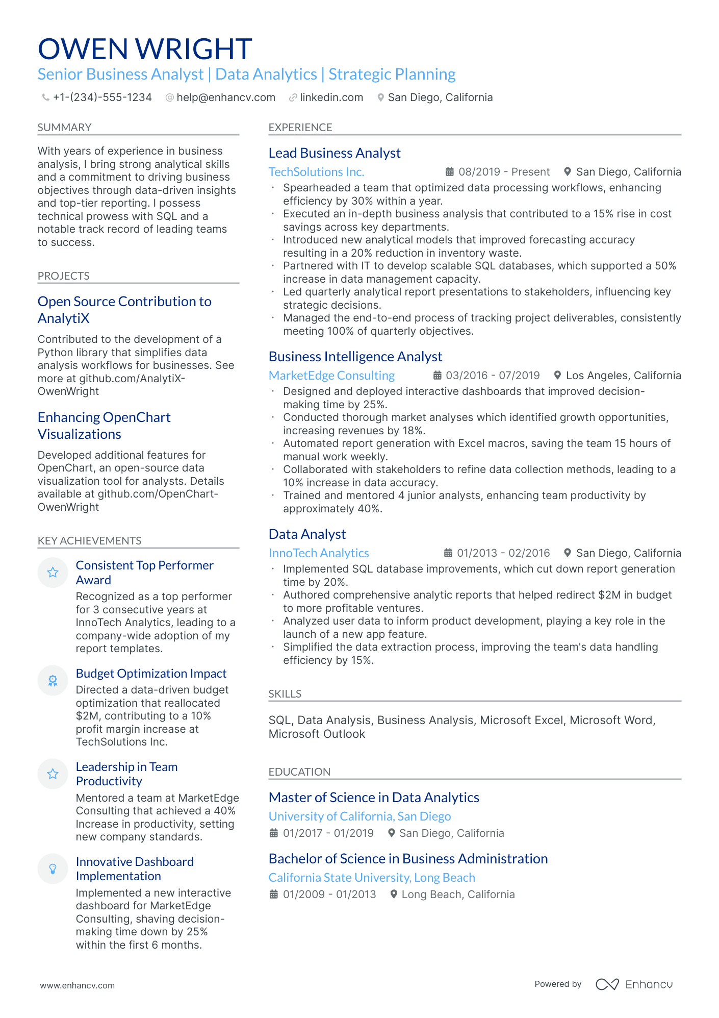 10 Excel Data Analyst Resume Examples & Guide for 2026
