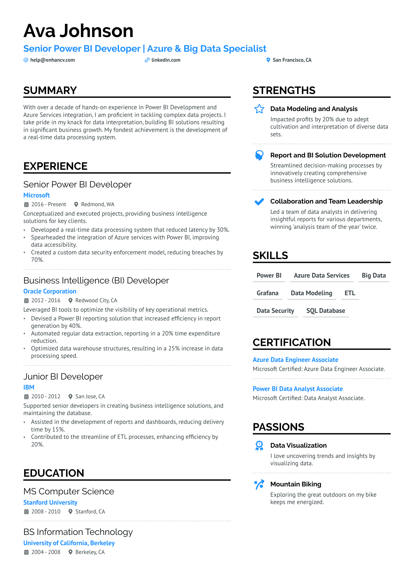 19 Power BI developer Resume Examples & Guide for 2026